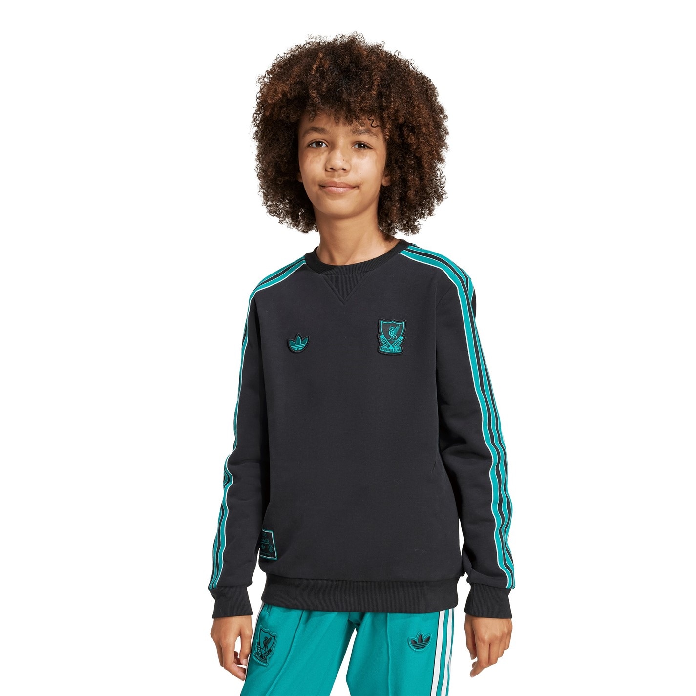 adidas | Liverpool Terrace Icons Sweatshirt Juniors | Black ...