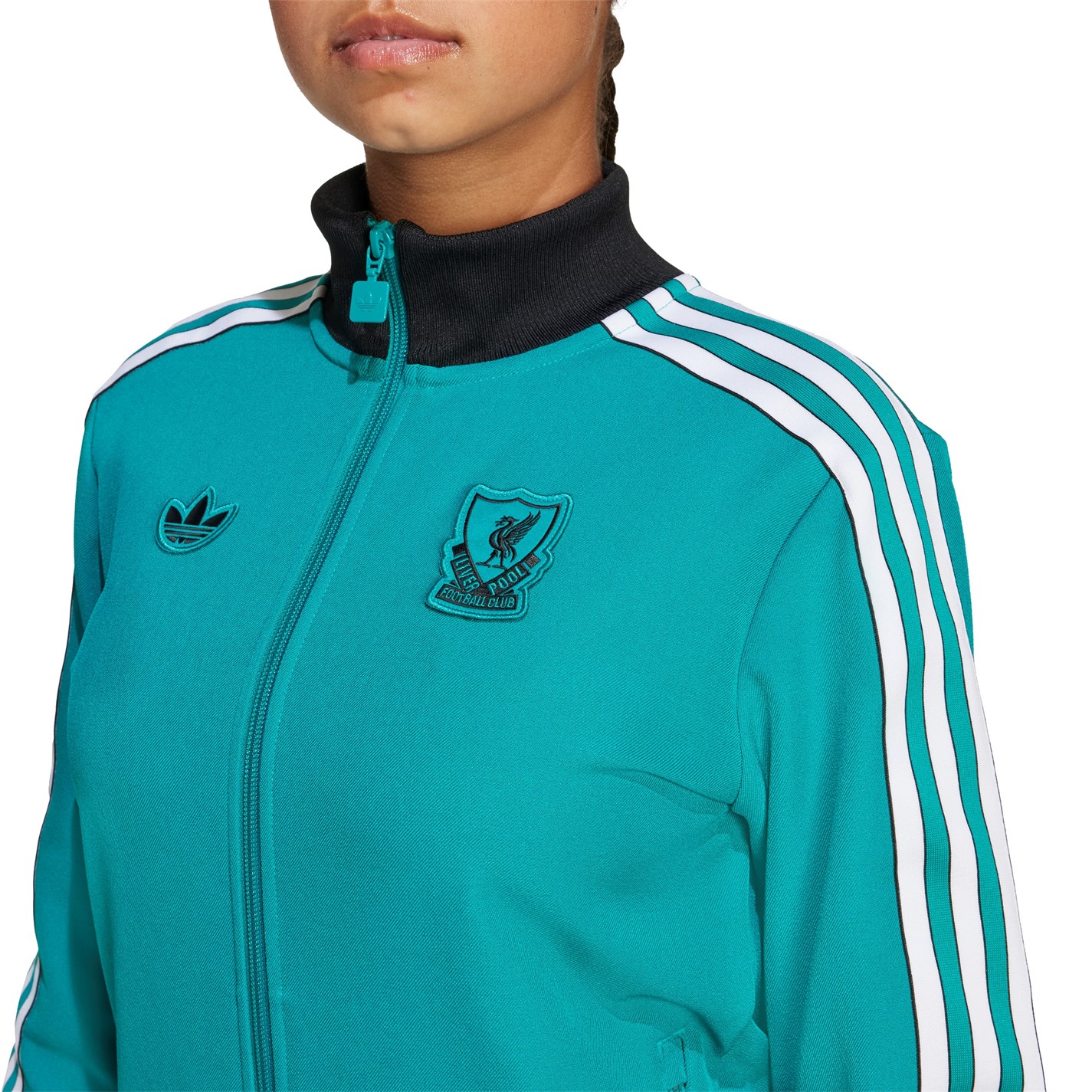 adidas | Liverpool Terrace Icons Tracksuit Top Juniors | Green ...