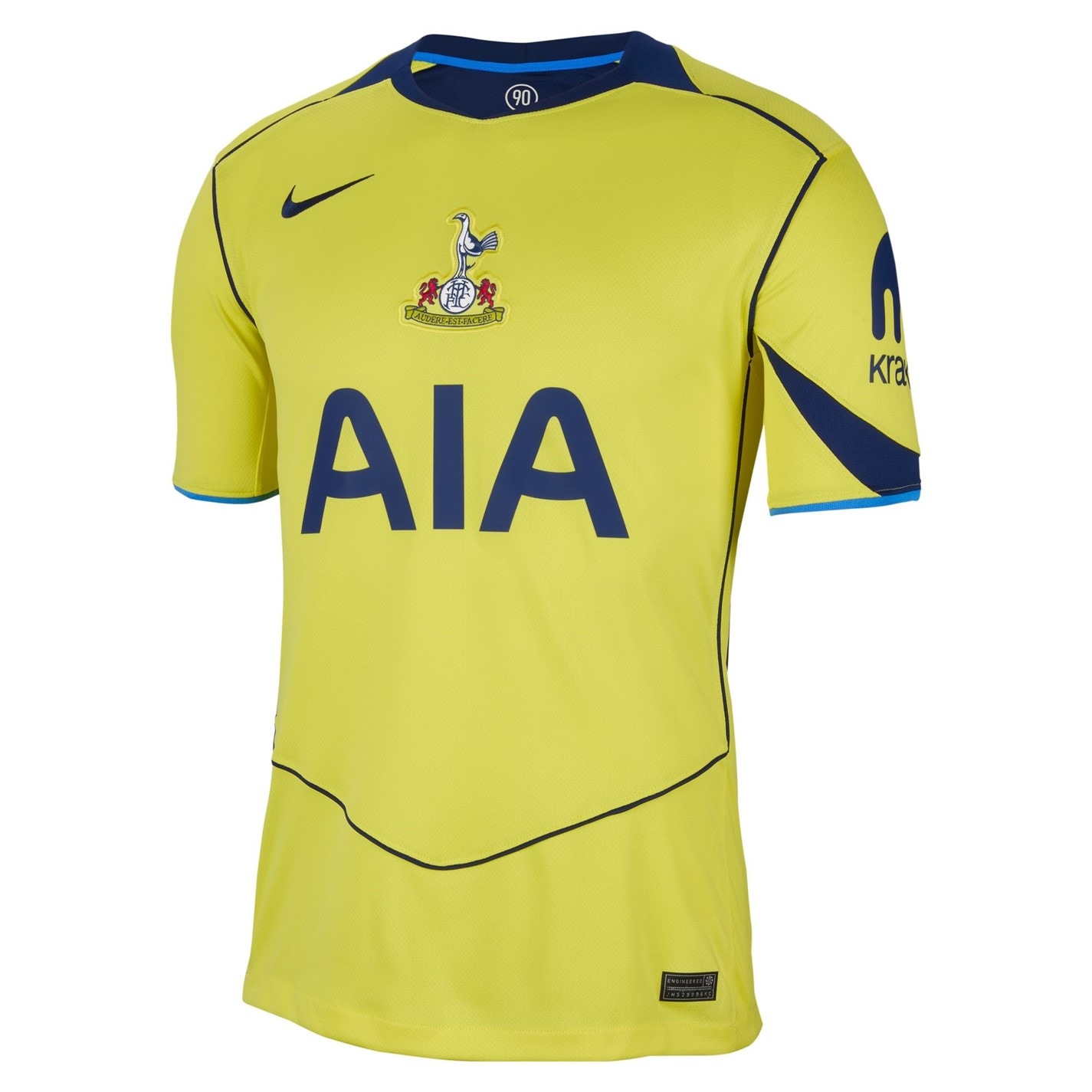 Nike | Tottenham Hotspur Third Shirt 2025 2026 Adults | Yellow/Blue ...