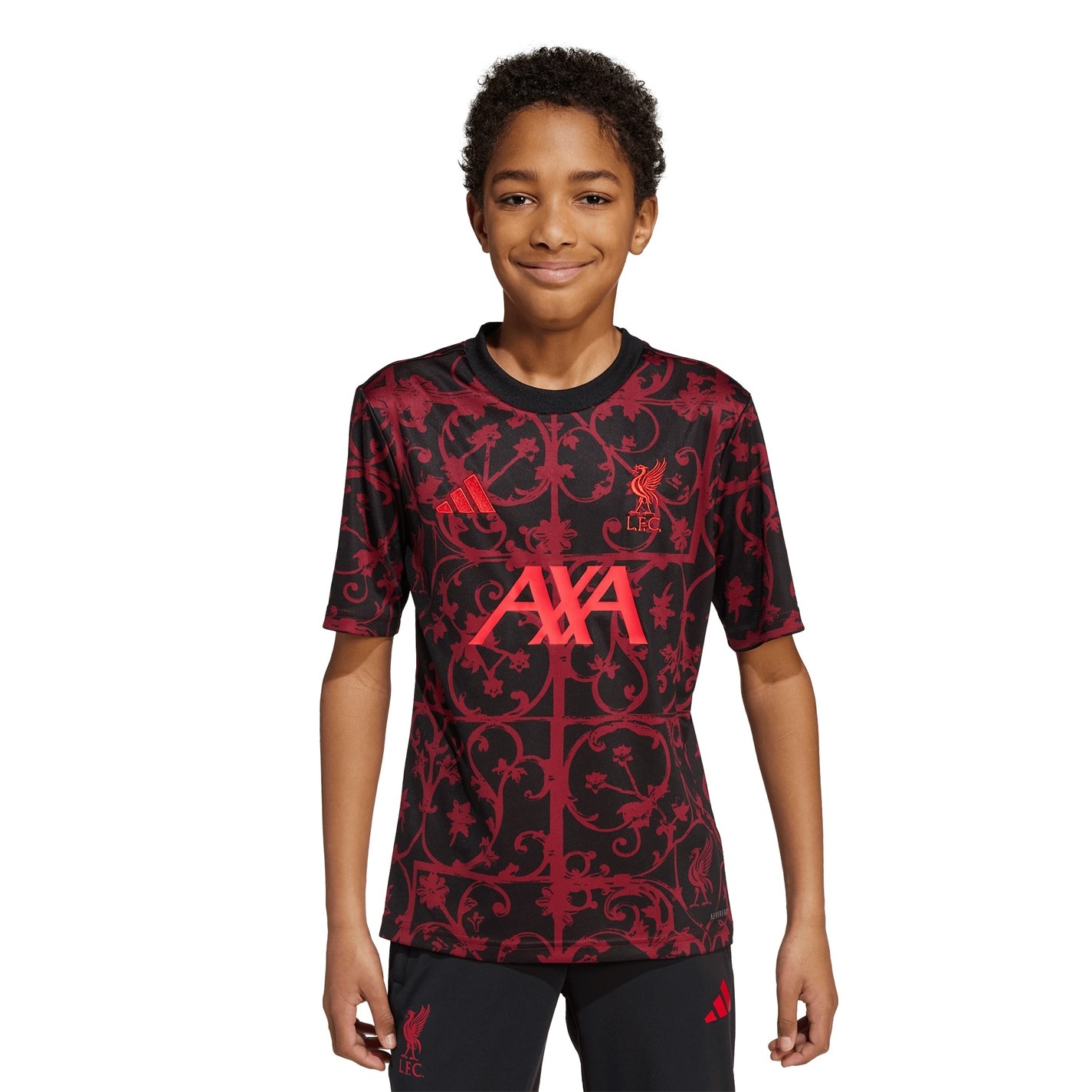 Adidas Liverpool Pre Match Shirt 2025 2026 Juniors Black adidas-liverpool-pre-match-shirt-2025-2026-juniors-black