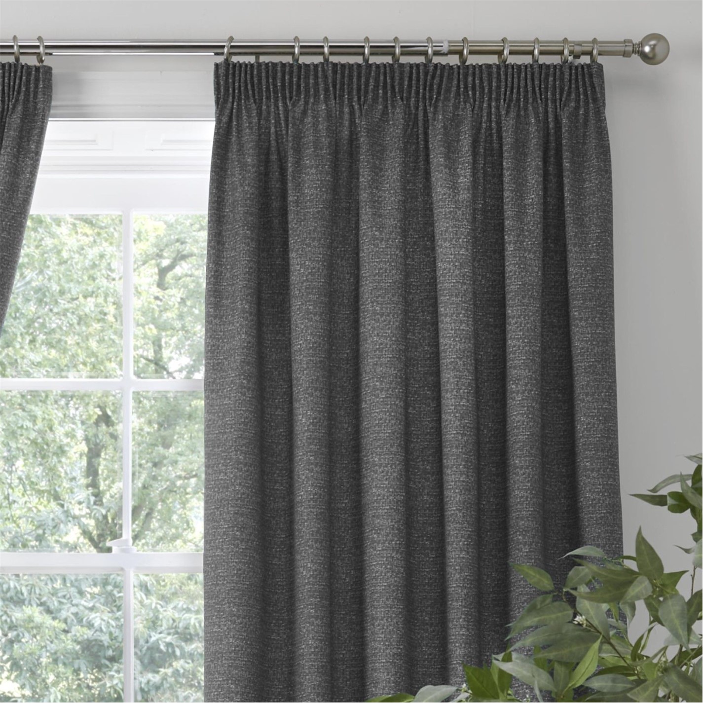 Dreams and Drapes | Pembrey Textured Pencil Pleat Curtains & Tie-Backs ...