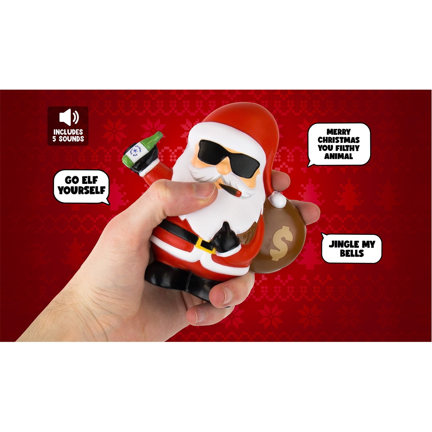 Gift Republic | Bad Santa – Talking Stress Reliever | Multi ...