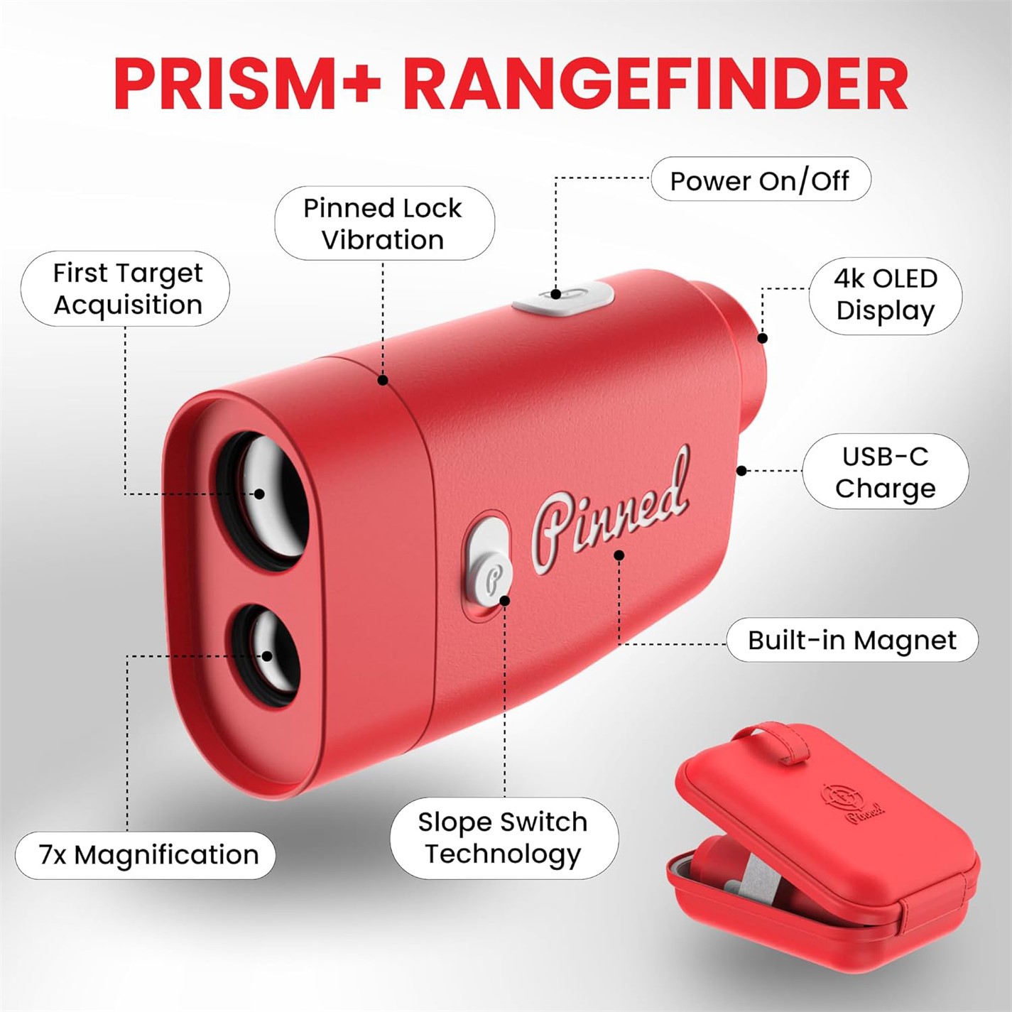 Pinned | Prism+ Golf Rangefinder | GPS Trackers | SportsDirect.com