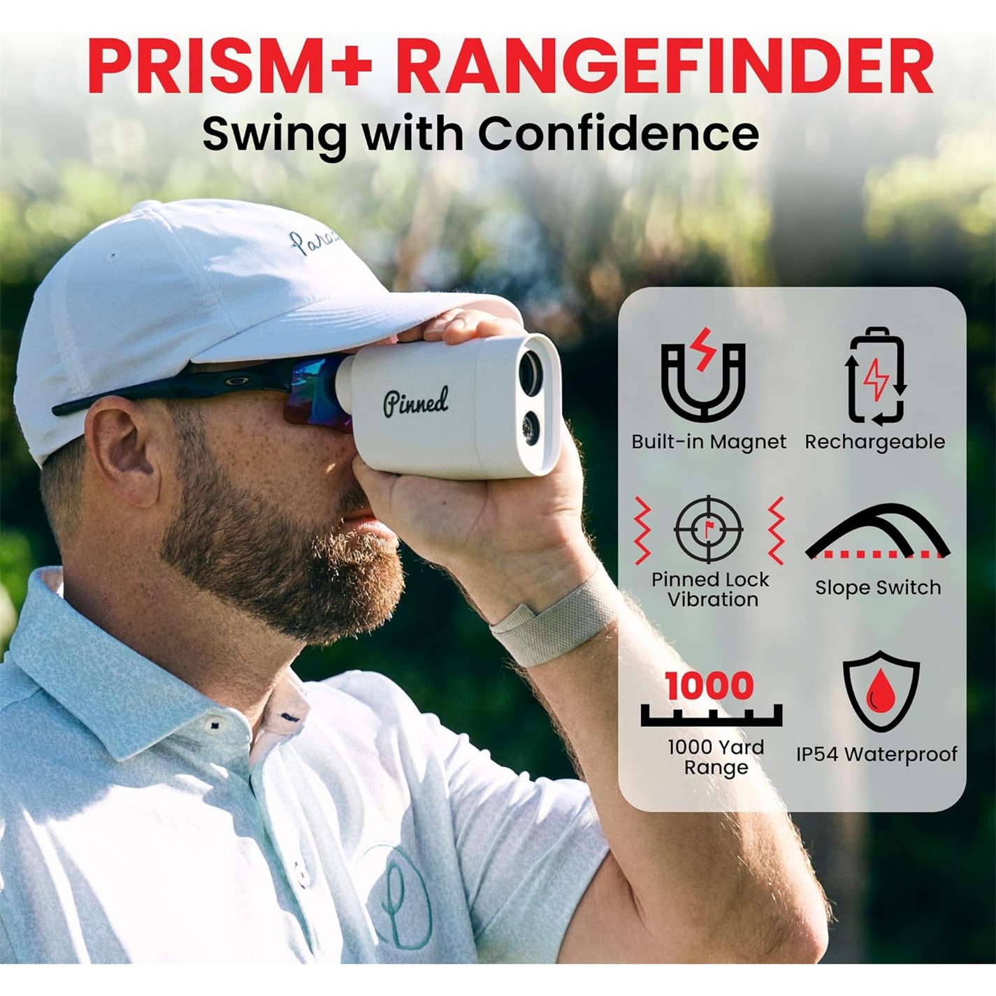 Pinned | Prism+ Golf Rangefinder | GPS Trackers | SportsDirect.com
