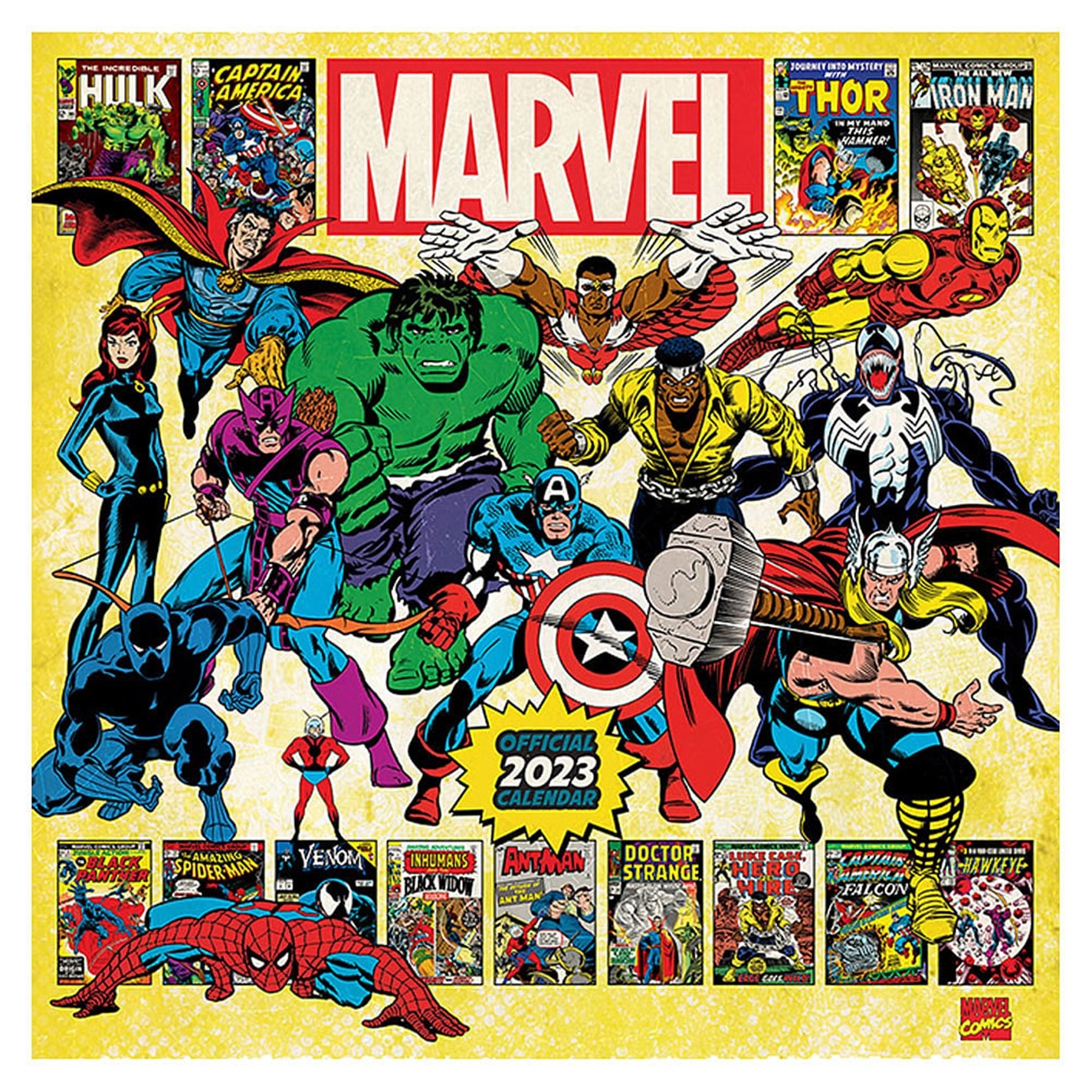 Marvel Marvel Comics Square Calendar 2023 | SportsDirect.com New Zealand