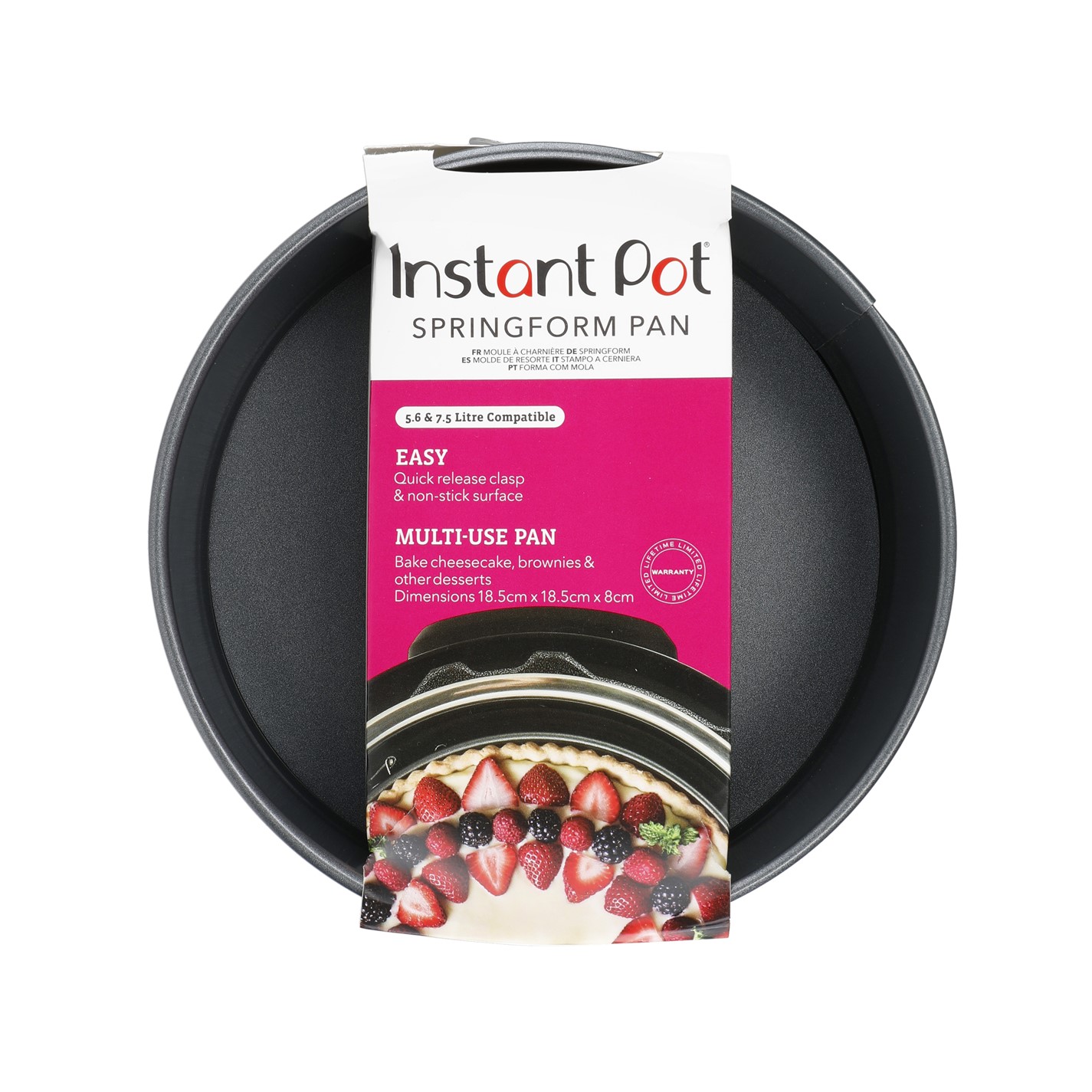 Instant Pot | Non-Stick Spring Form Cake Tin Sleeve | Grey ...
