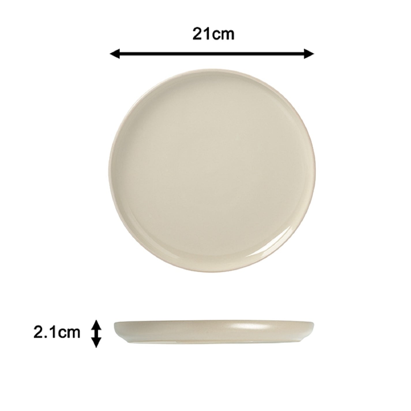 Waterside | 12pc Cream Matt/Shiny Dinner Set | Multi | SportsDirect.com