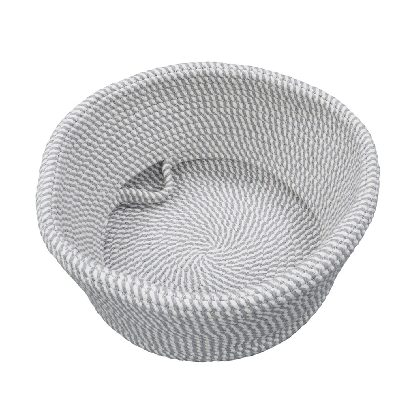 JVL | Edison Round Belly Cotton Rope Storage | Grey | SportsDirect.com
