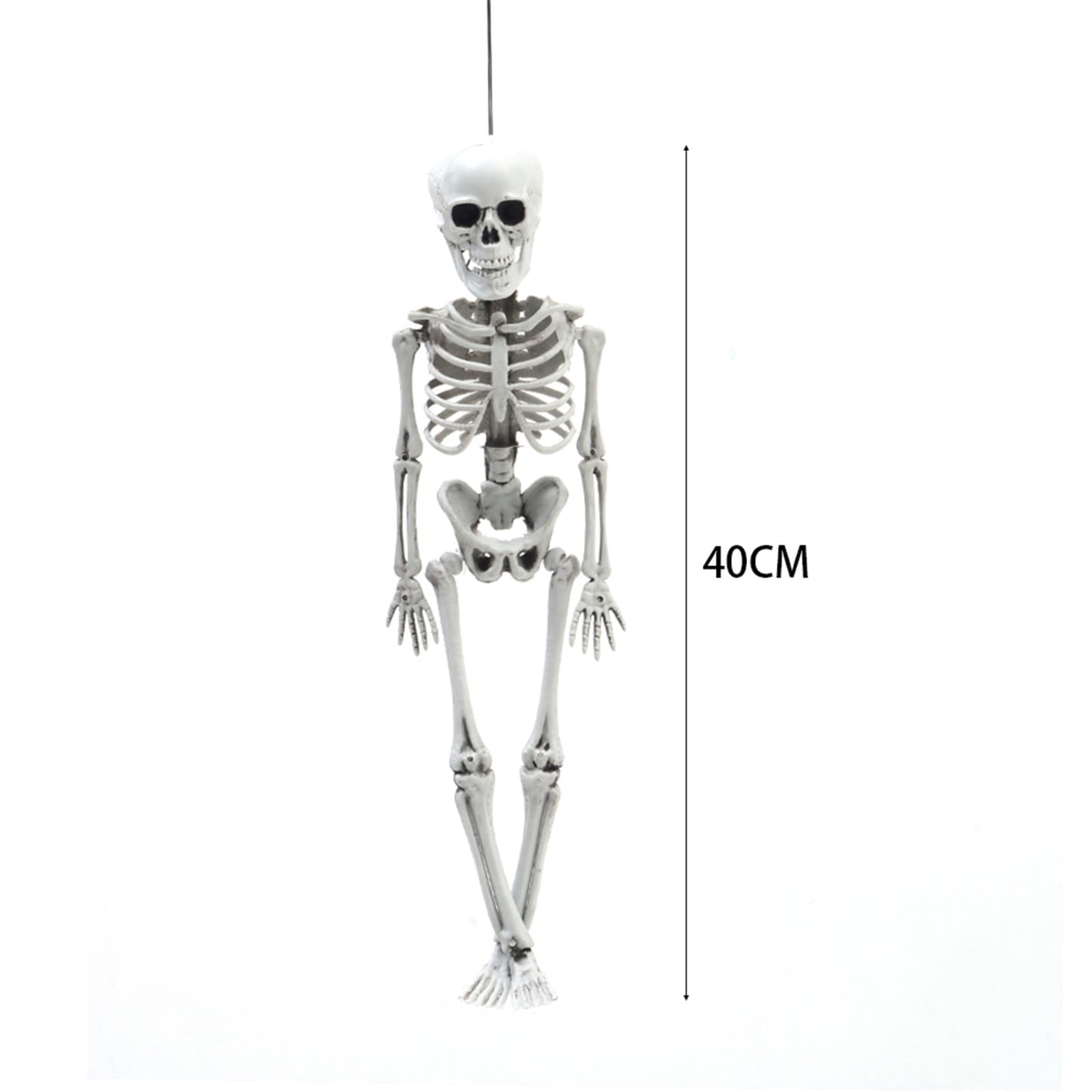 LIFE IDEAS | Realistic Posable Hanging Skeleton for Halloween ...