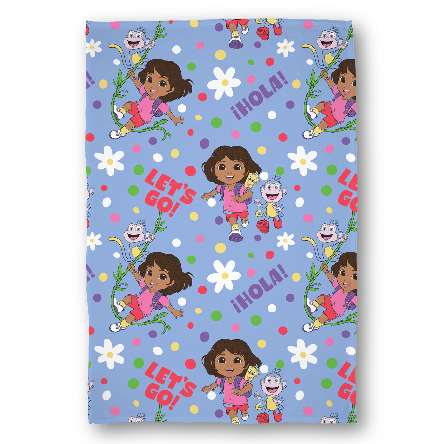Dora the Explorer | Dora The Explorer Hola Fleece Blanket | Pink ...