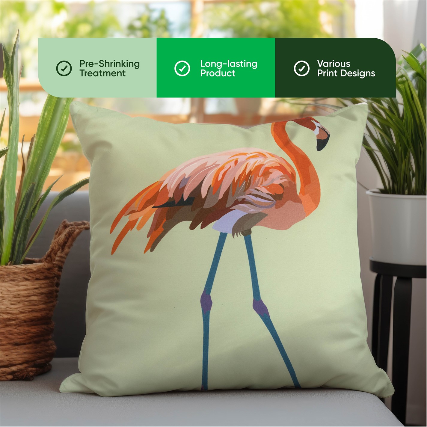 Streetwize | Outdoor Solo Flamingo Scatter Cushions | Pink ...