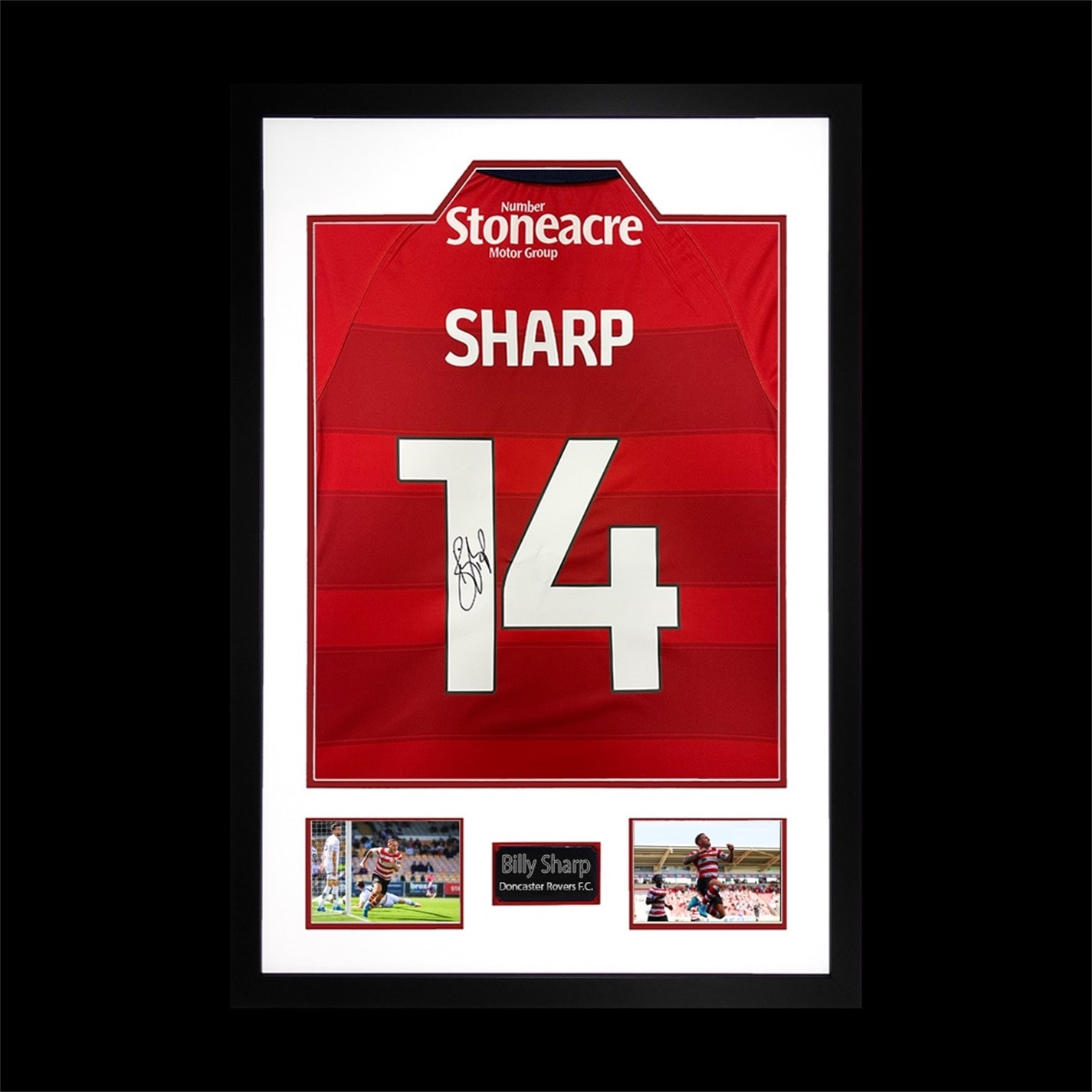 The Fan Cave | Billy Sharp Signed Doncaster Rovers Shirt Premium | Red ...