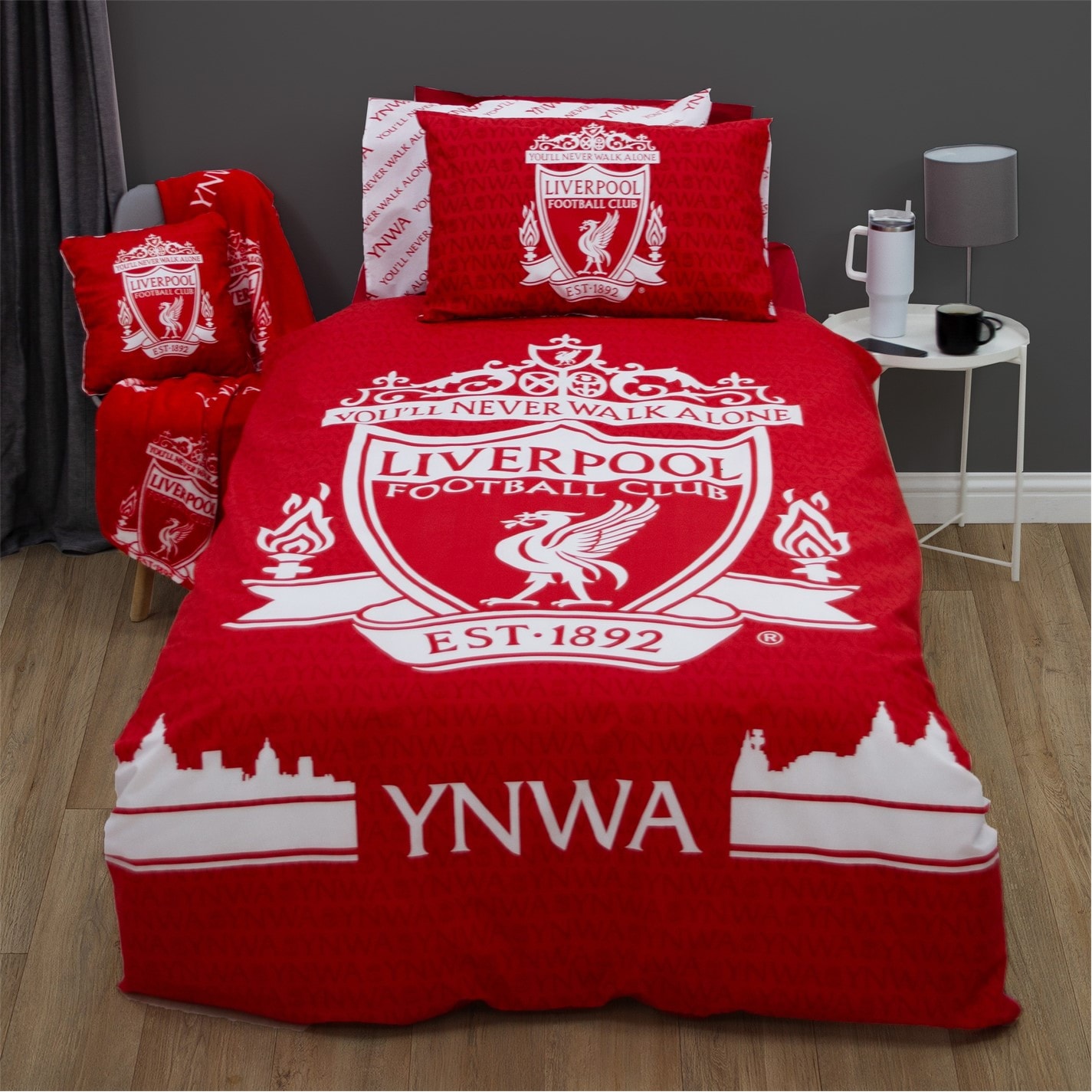 Liverpool FC | Liverpool FC Single Panel Duvet | Multi | SportsDirect.com
