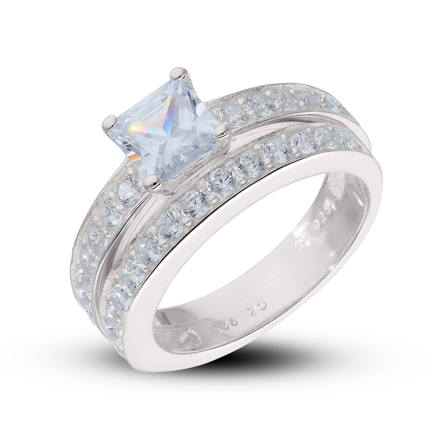 Be You | Sterling Silver CZ Ring | Silver | SportsDirect.com