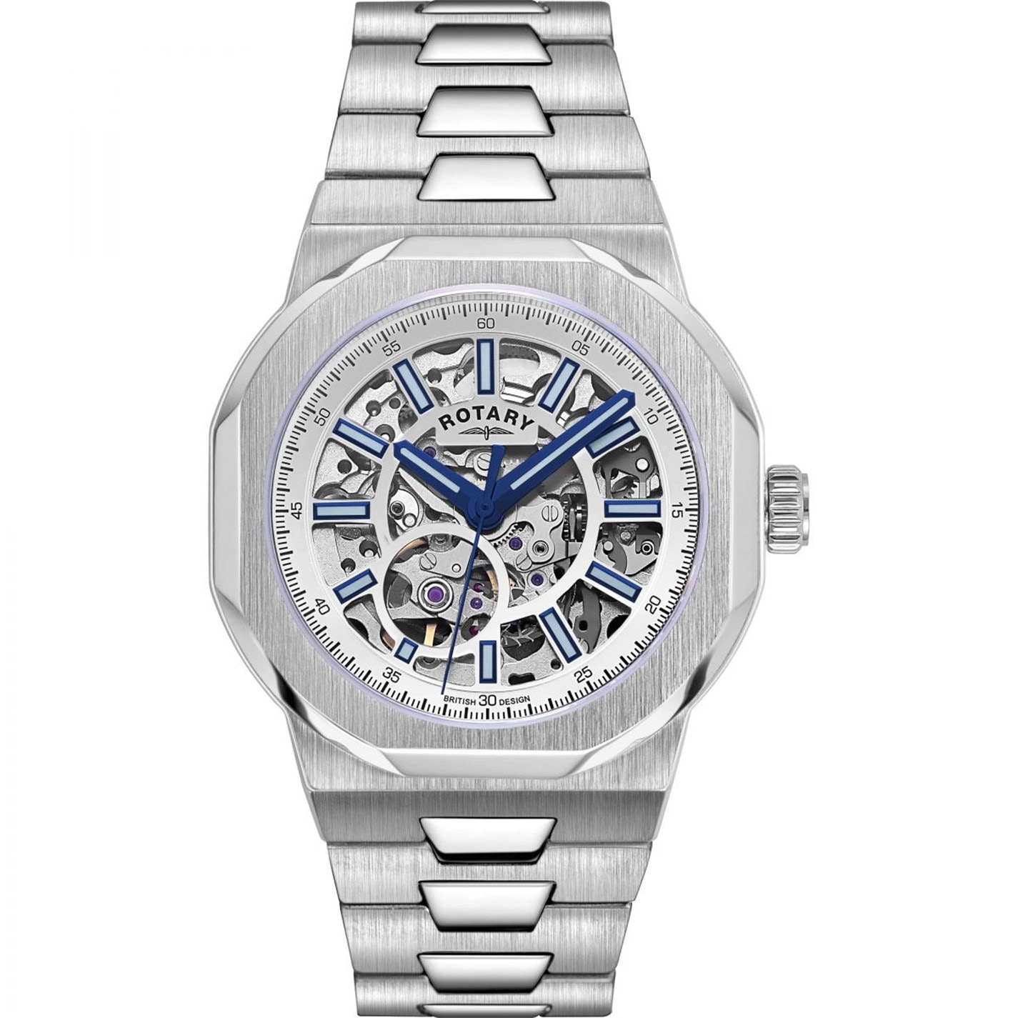 Rotary | Mens Rotary Regent Automatic Automatic Watch | Silver And ...