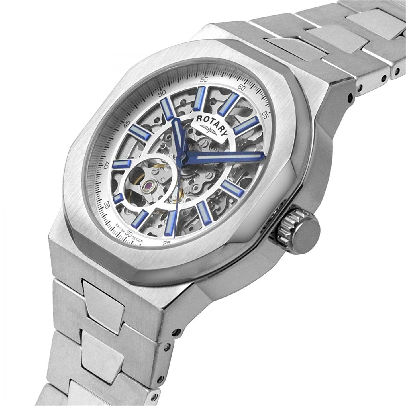 Rotary | Mens Rotary Regent Automatic Automatic Watch | Silver And ...