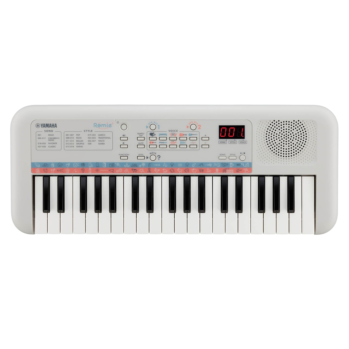 Yamaha | PSS-E30 Mini Key Portable Keyboard | White | SportsDirect.com