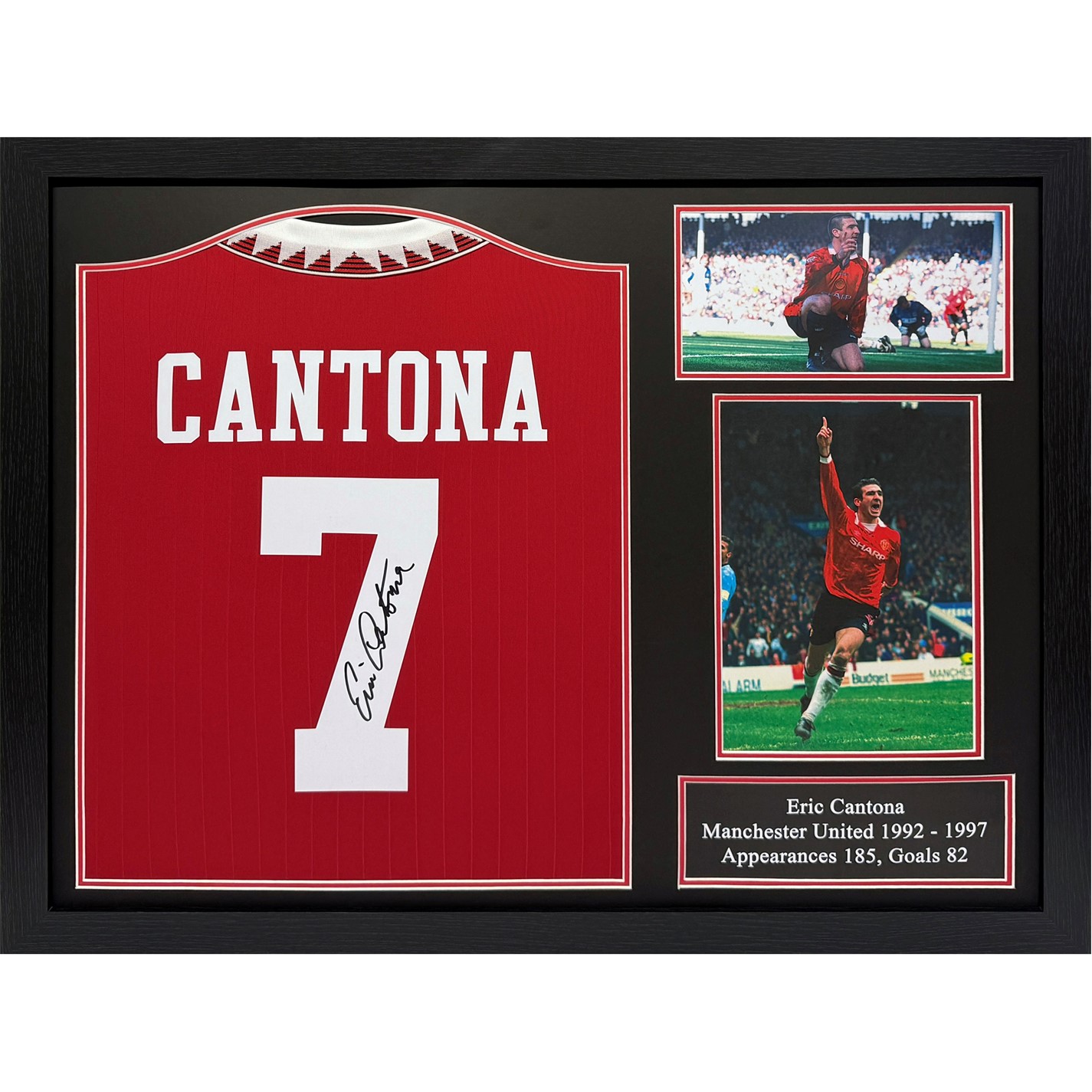 AllStarSignings Ltd | Eric Cantona signed framed Manchester United ...