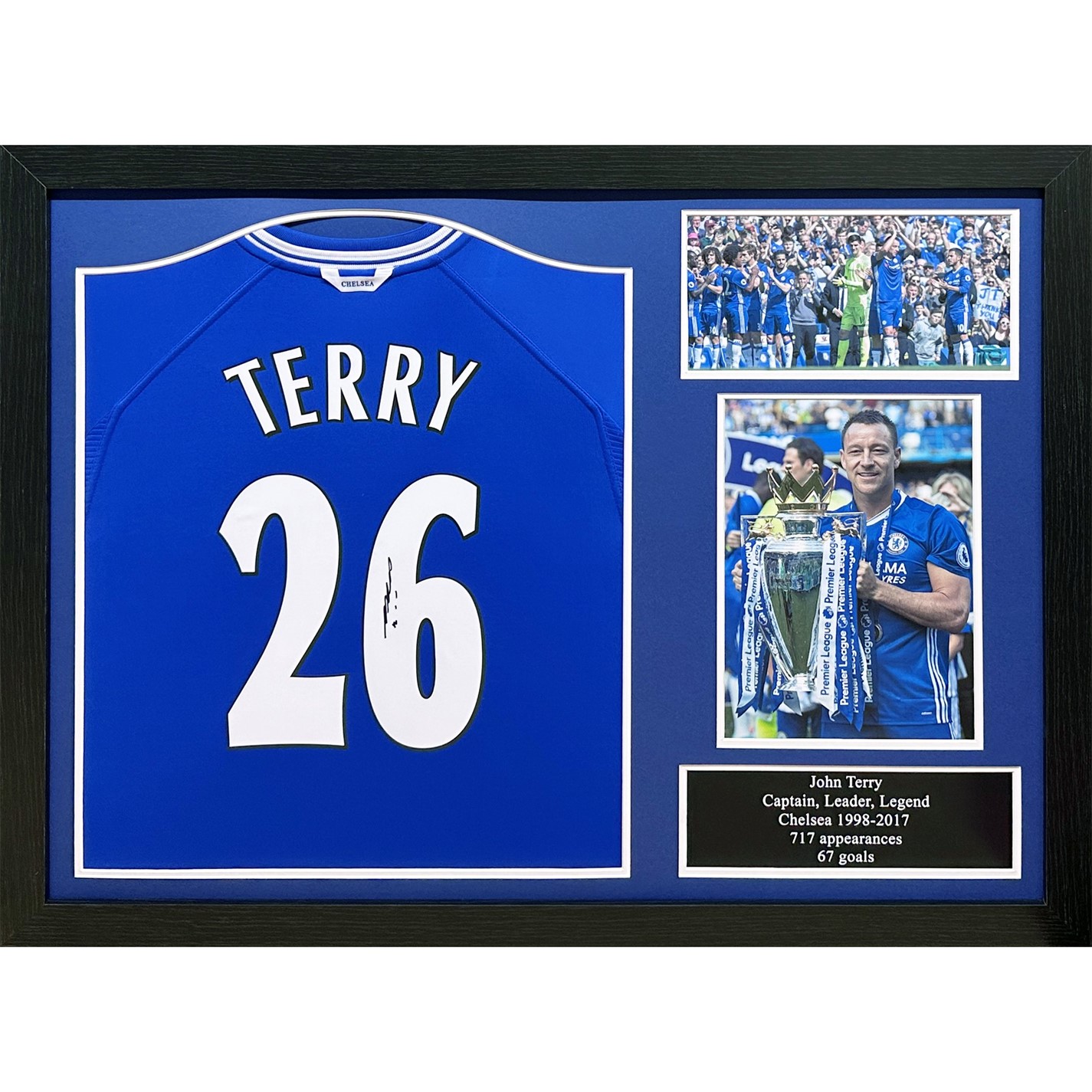 AllStarSignings Ltd | John Terry signed & framed Chelsea shirt | Blue ...