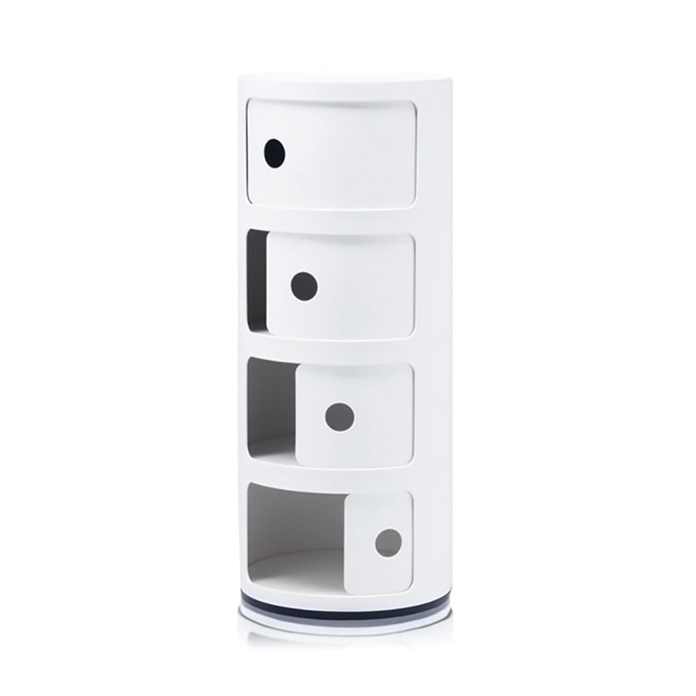LIFE IDEAS | Cylindrical Multi-Tier Plastic Drawer Unit | Plastic ...