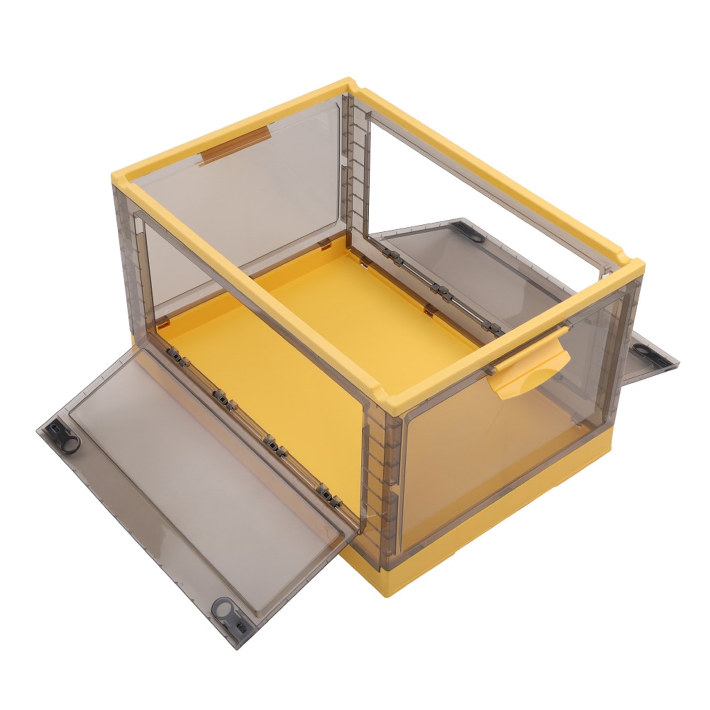 LIFE IDEAS | 3-Piece Folding Storage Boxes with Wheels | Plastic ...
