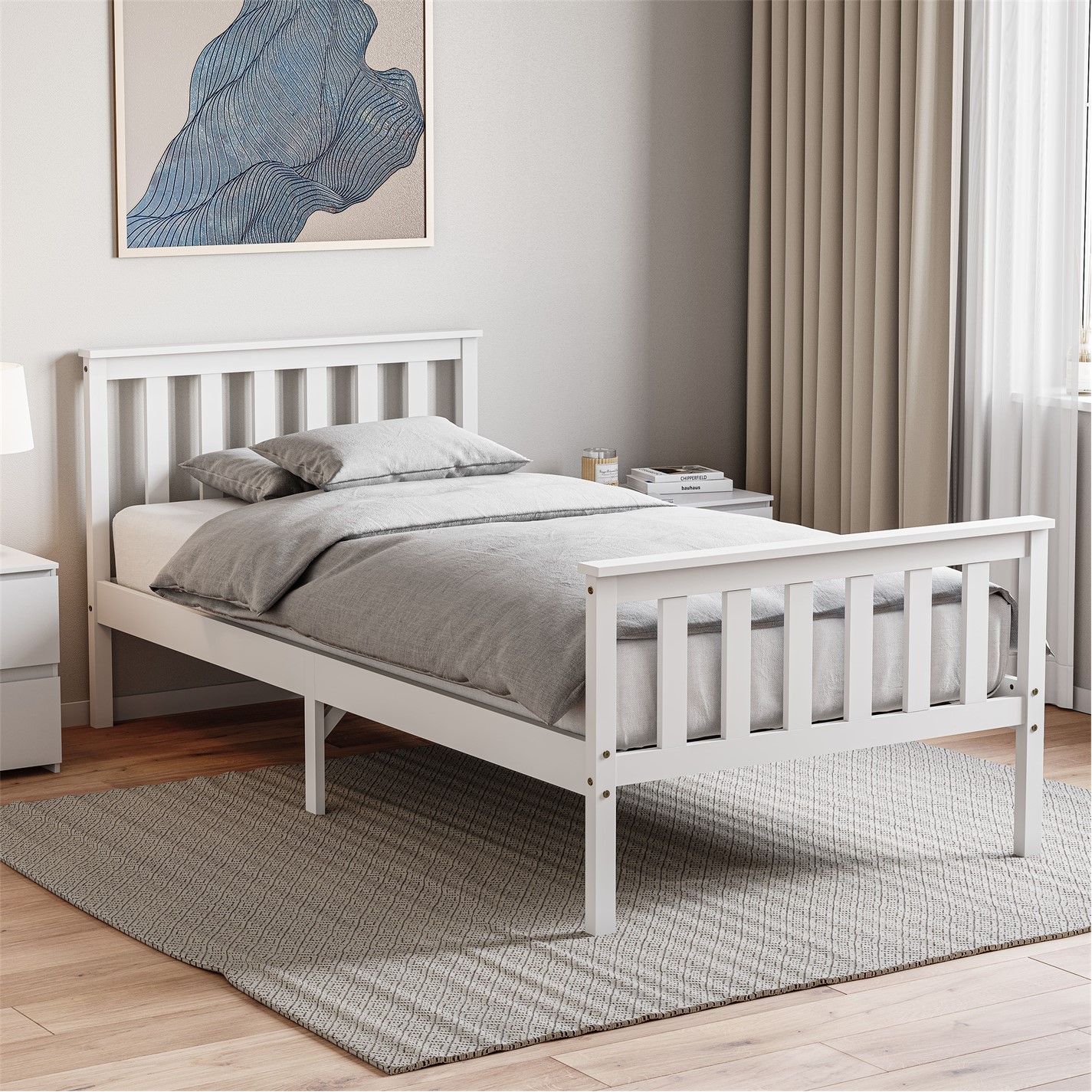 Lassic | Vida Designs Milan Single Wooden Bed, High Foot | Beds ...
