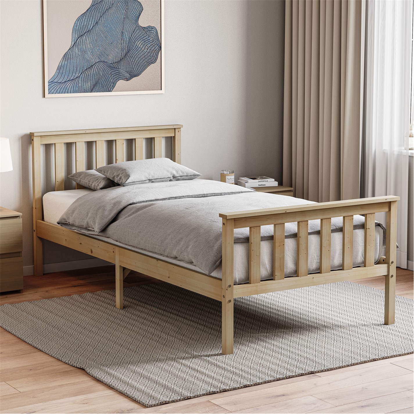 Lassic | Vida Designs Milan Single Wooden Bed, High Foot | Beds ...
