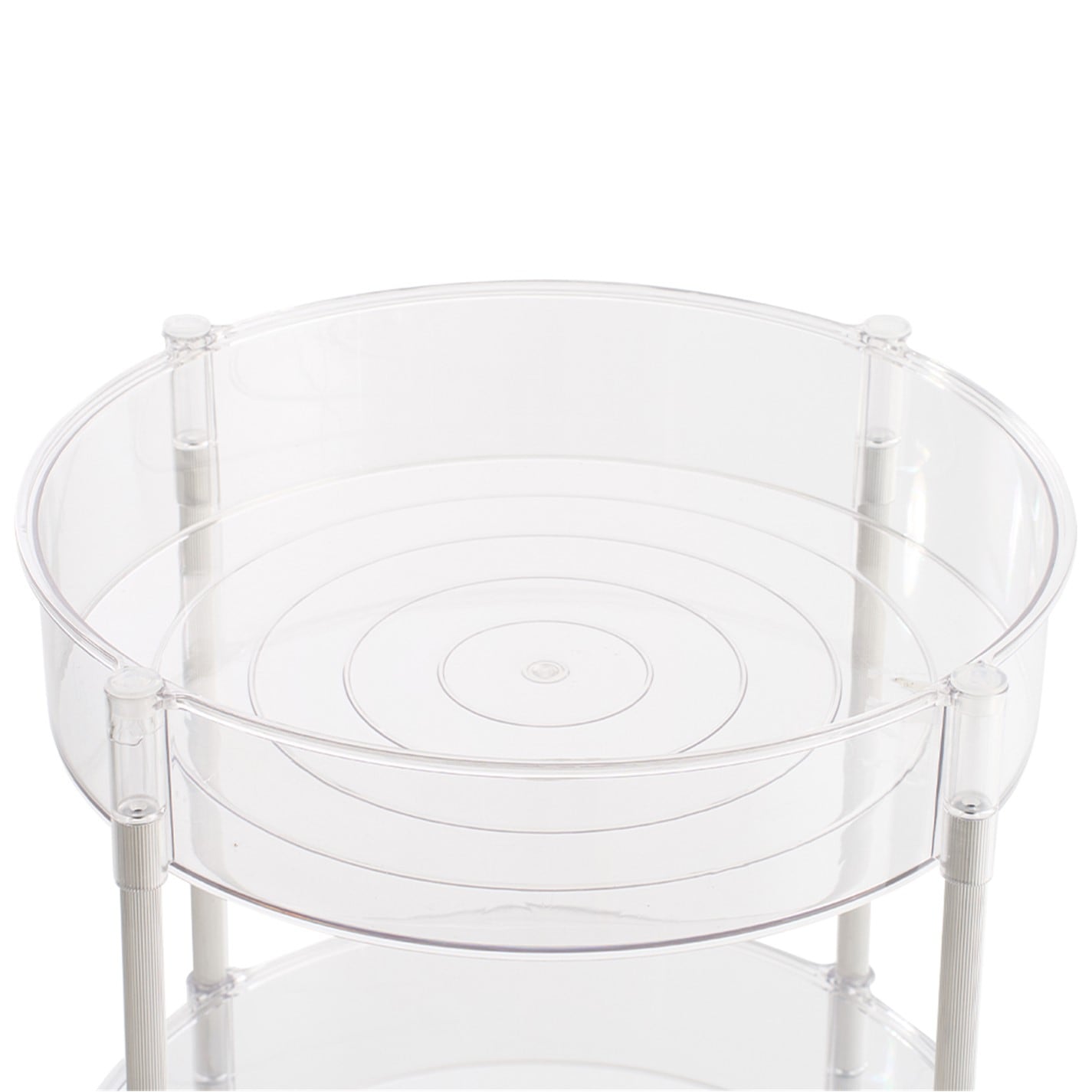 LIFE IDEAS | Transparent Rolling Storage Cart | Clear | SportsDirect.com