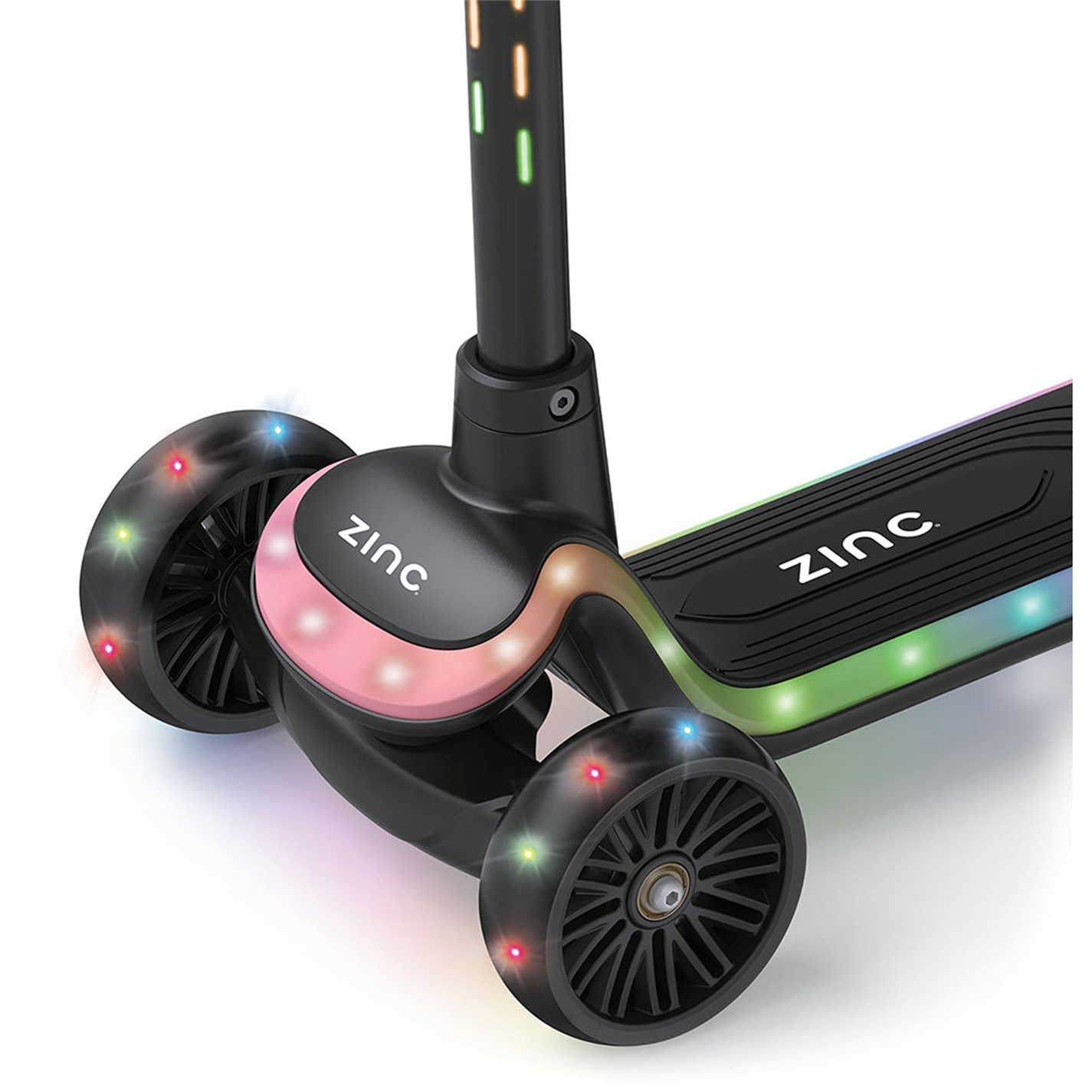 Zinc | Zinc Three Wheeled Folding LED Scooter | Neutral | SportsDirect.com