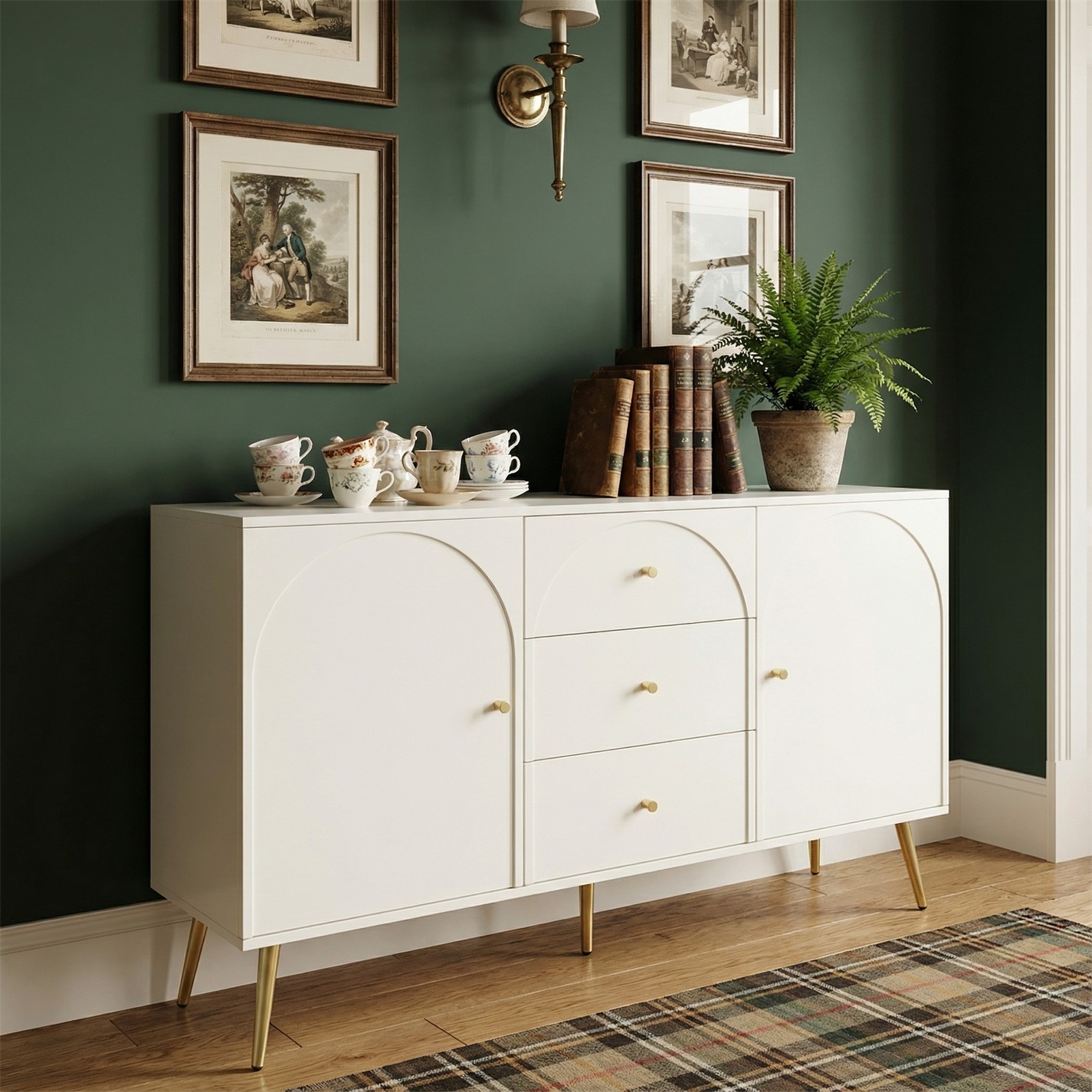 Urban Meuble | Modern White Console Table | White | SportsDirect.com