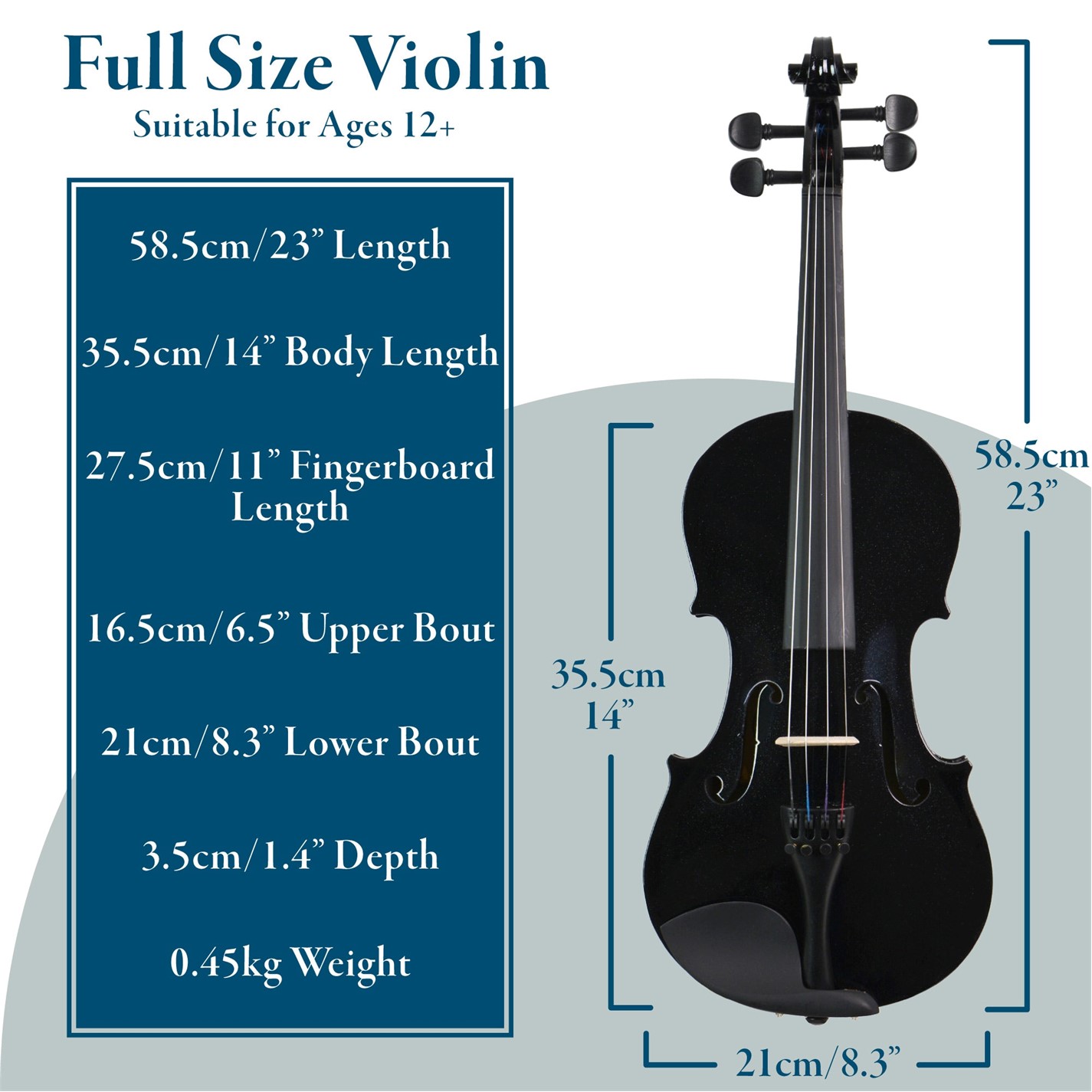 Forenza | Forenza Uno Series Full Size Violin Outfit | Black ...
