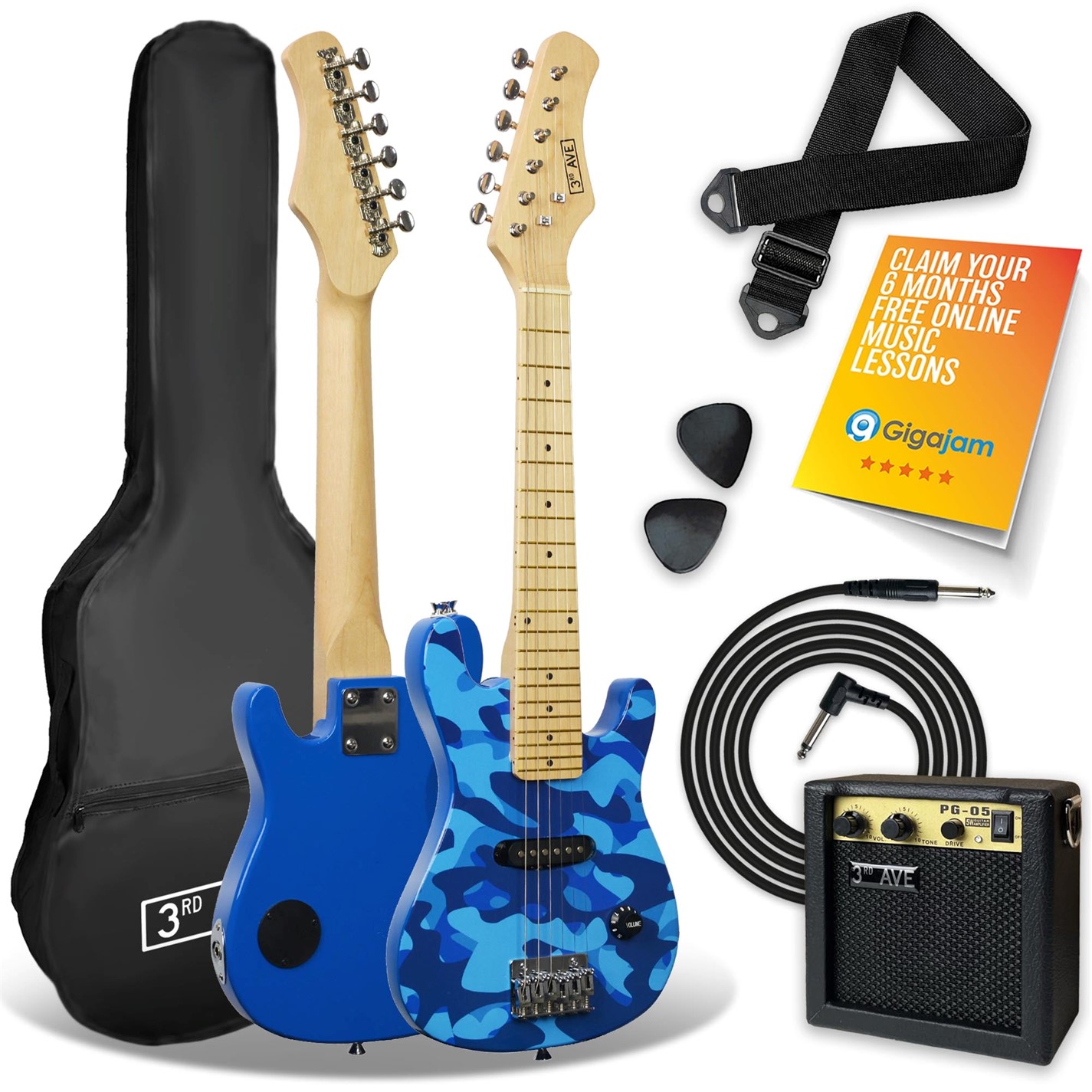 3rd Avenue | Junior Electric Guitar Pack | At Home Experiences ...