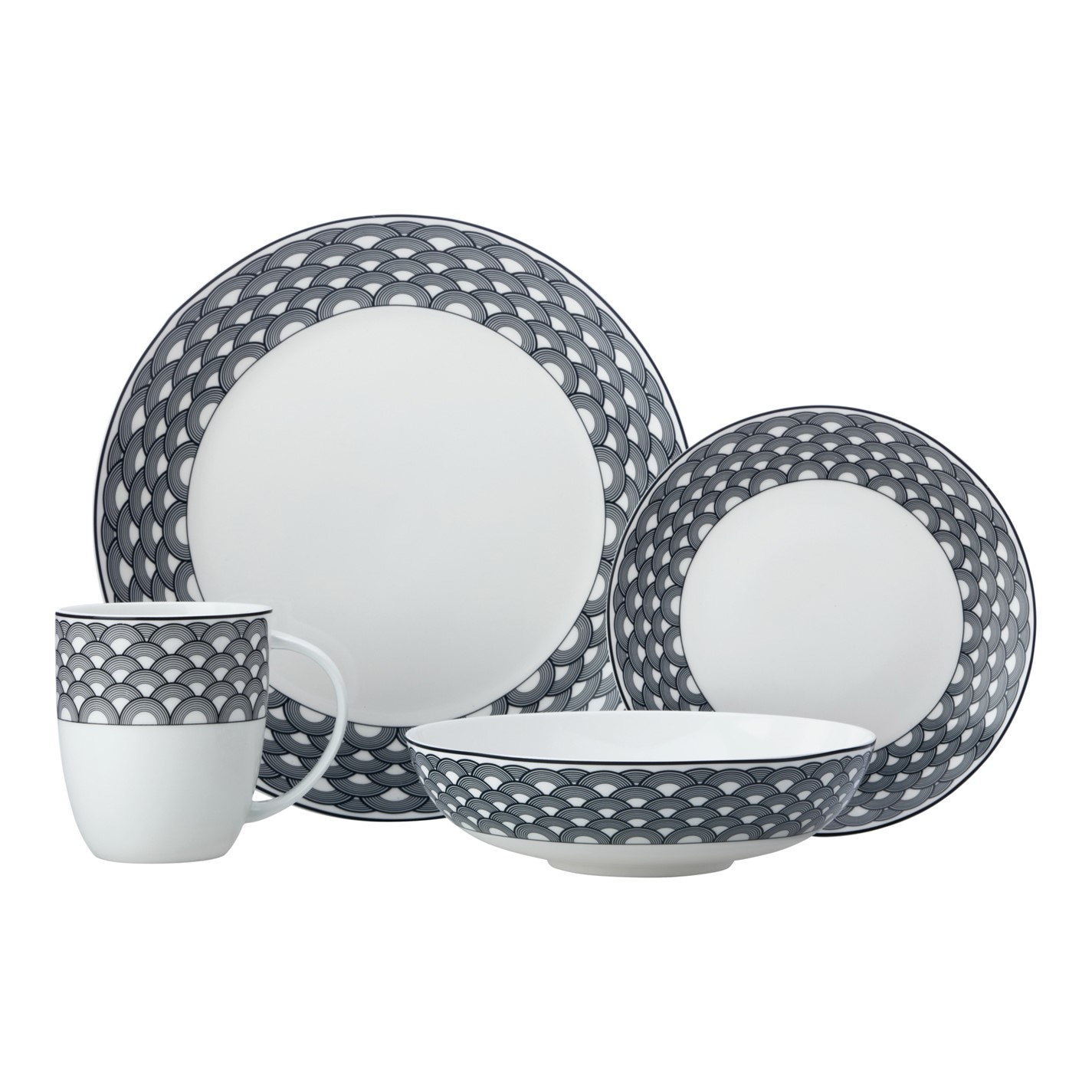 Maxwell & Williams | Maxwell & Williams Harlequin Coupe 16pc Set ...