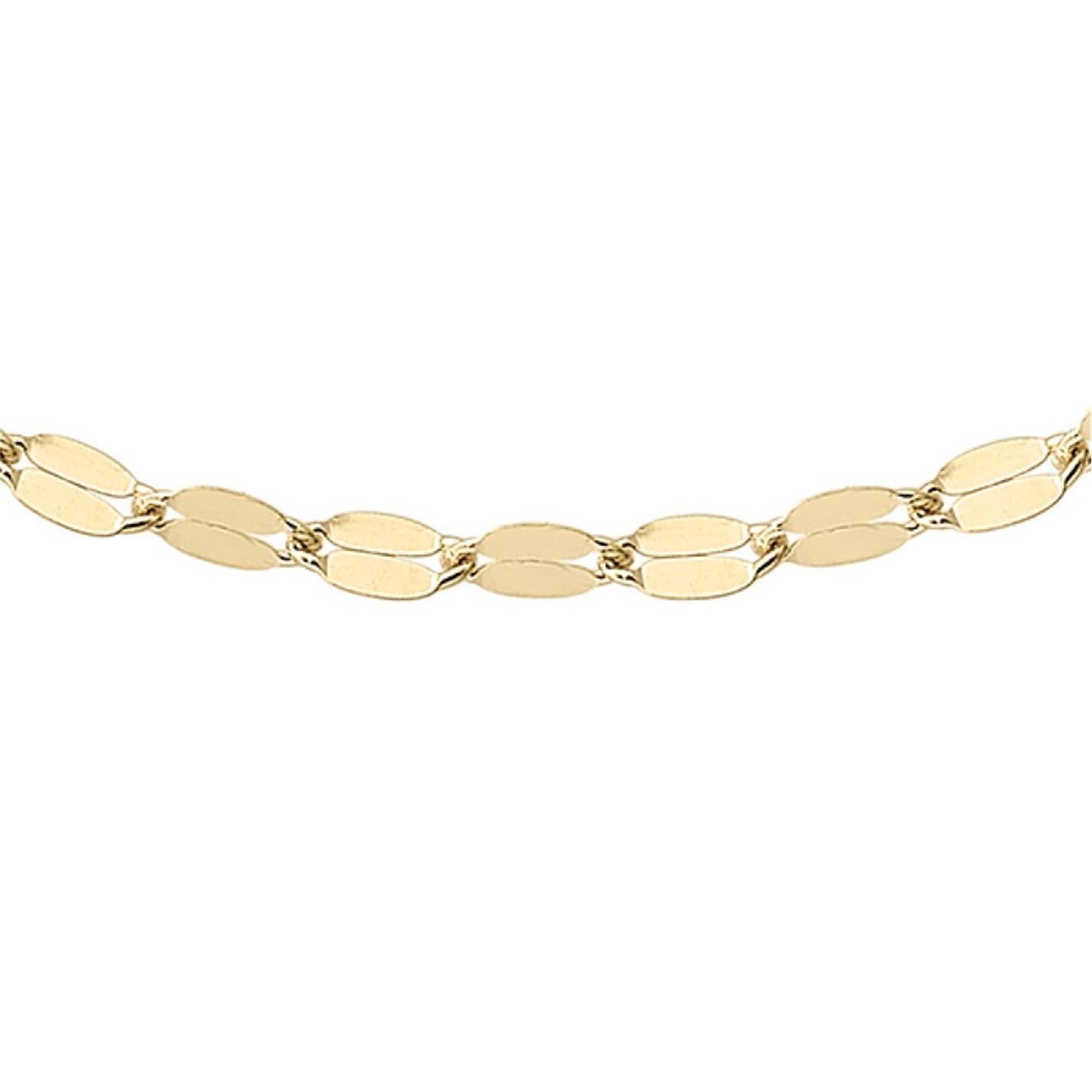Be You | 9ct Gold Forzatina Chain | Yellow Gold | SportsDirect.com