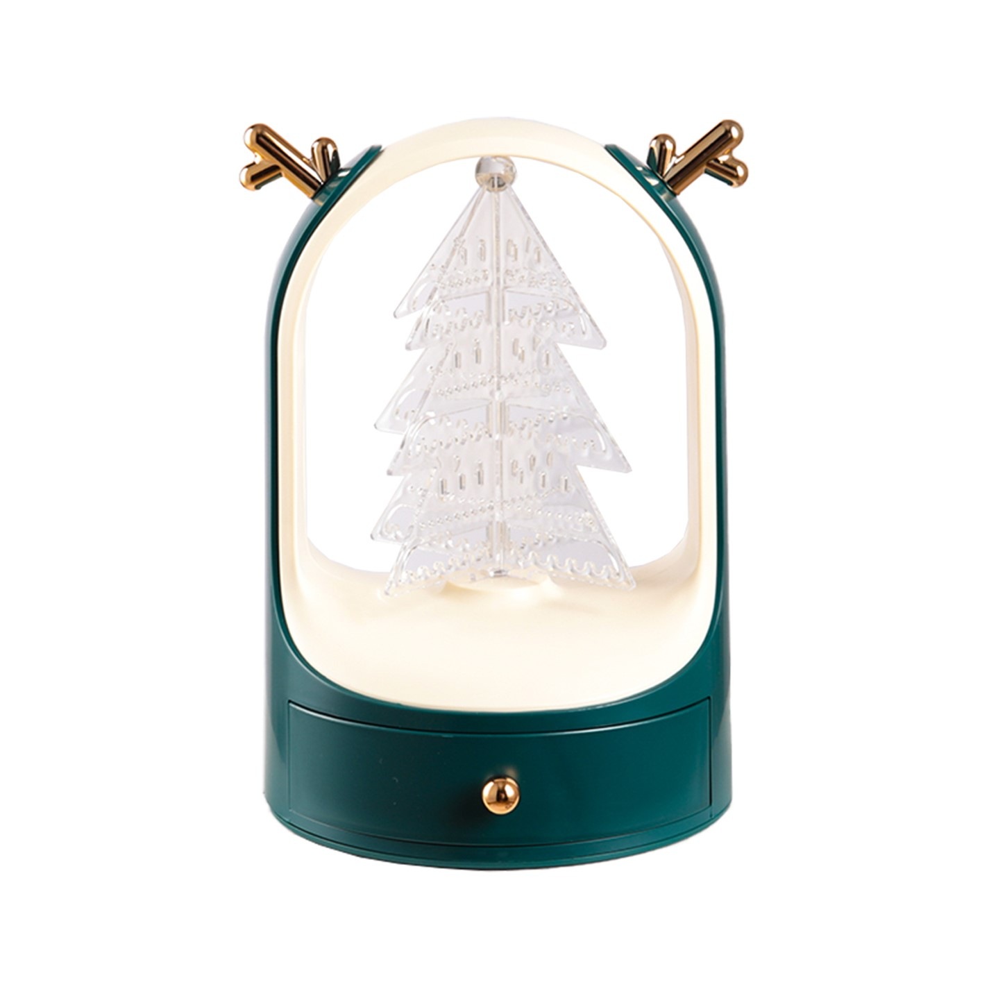 LIFE IDEAS | Tree Desktop Jewelry Display with Drawer | Green ...