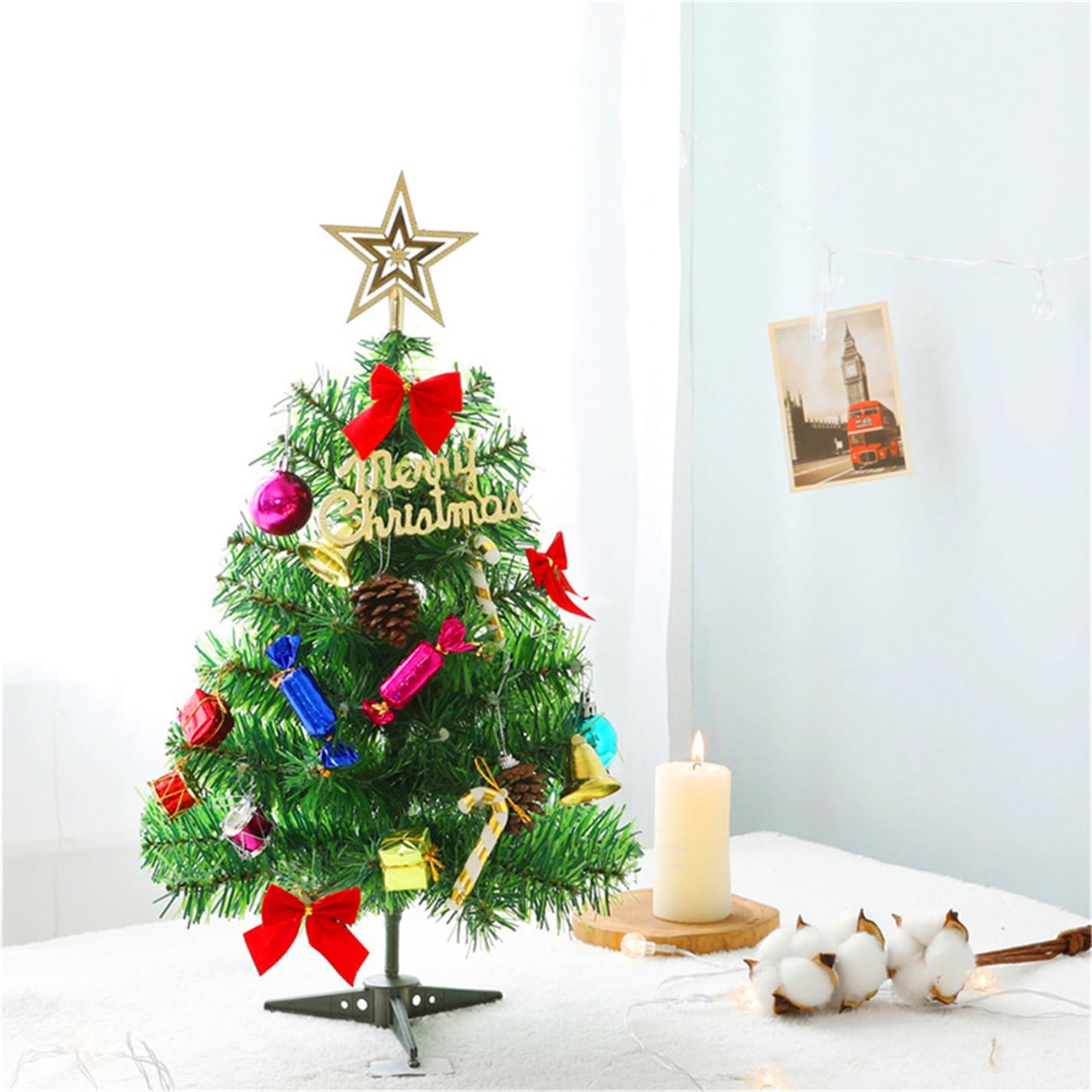 LIFE IDEAS | Mini Tabletop Tree with LED Lights | Multi | SportsDirect.com