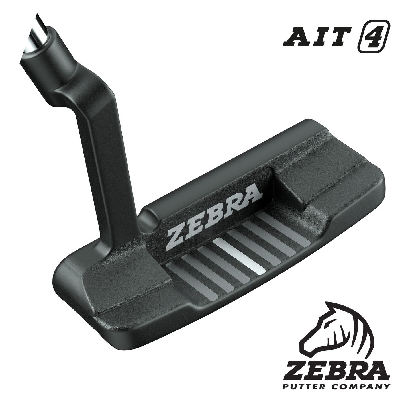 Zebra | AIT4 Right Handed Putter | Black | SportsDirect.com