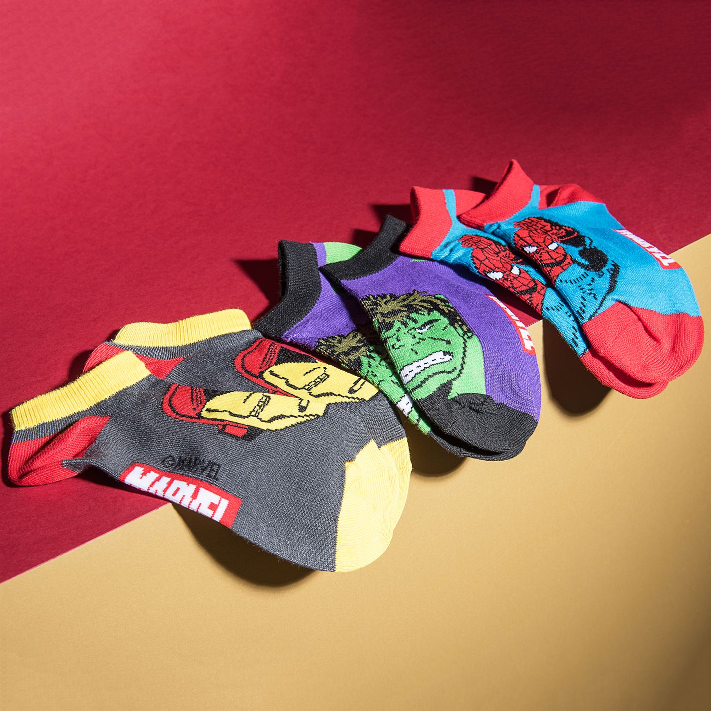 Character | Trainer Socks 3 Pack Mens | Marvel | SportsDirect.com