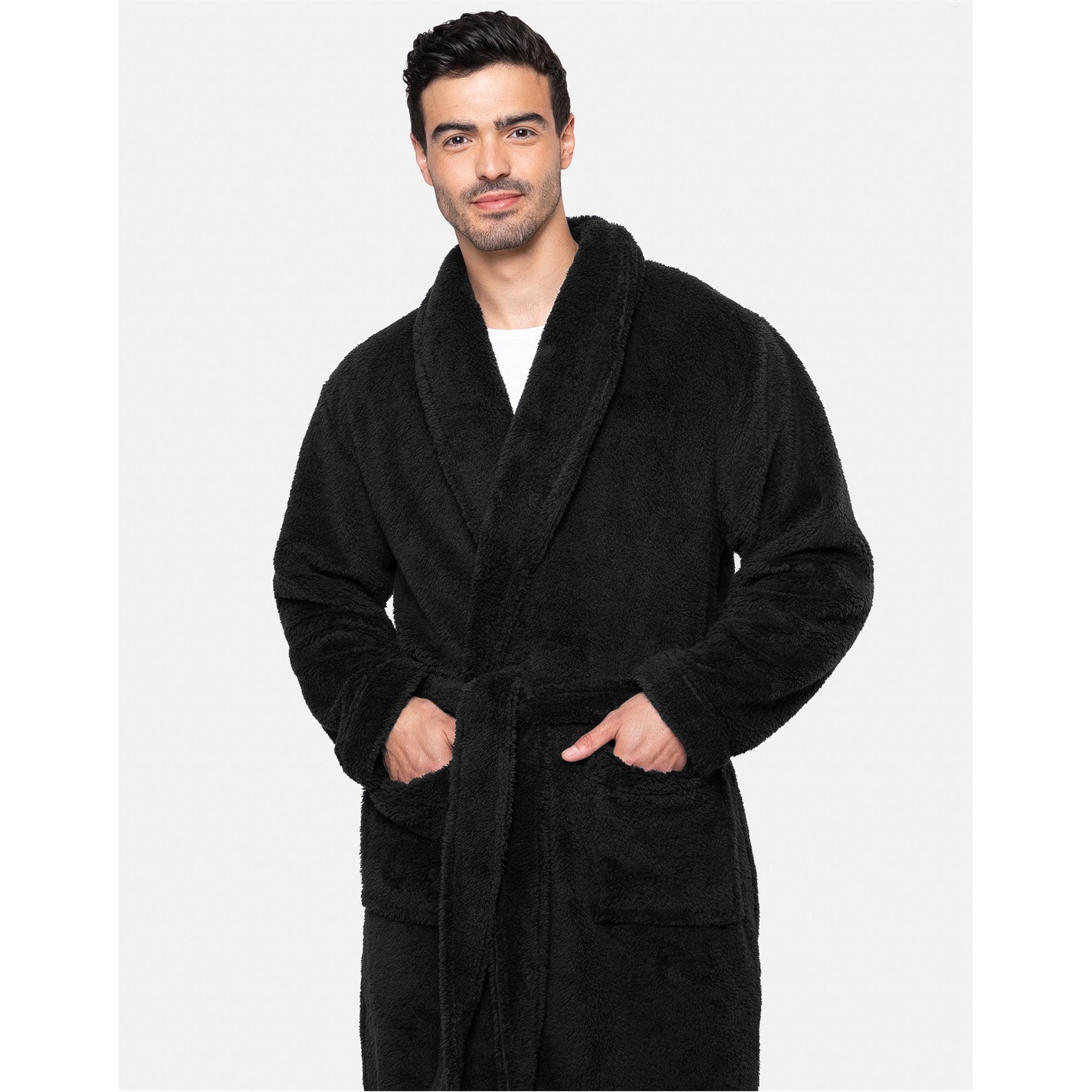 Threadbare | Men's Robert Fluffy Dressing Gown | Fluffy Dressing Gowns ...