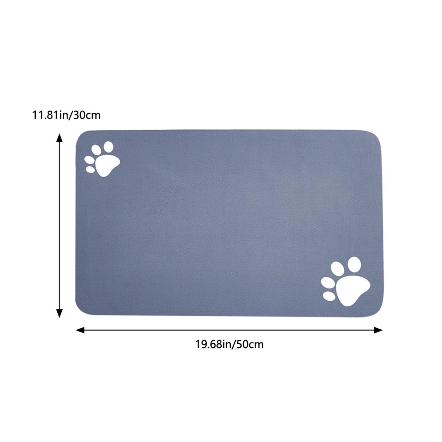 KIDKID | Washable Diatom Mud Pet Mat With Nonslip Bottom | Dark Grey ...