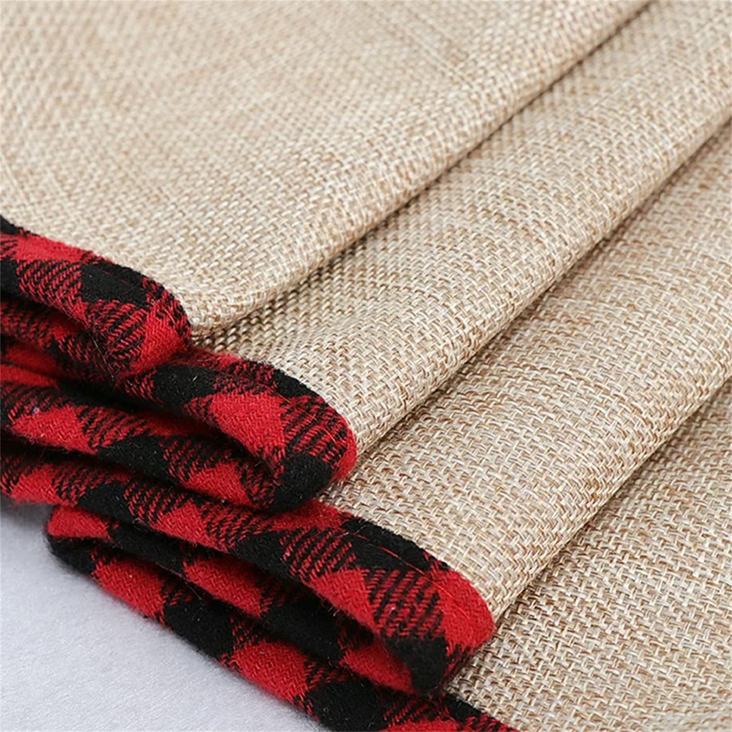 LIFE IDEAS | Burlap Merry Christmas Tree Collar | Brown And Red ...