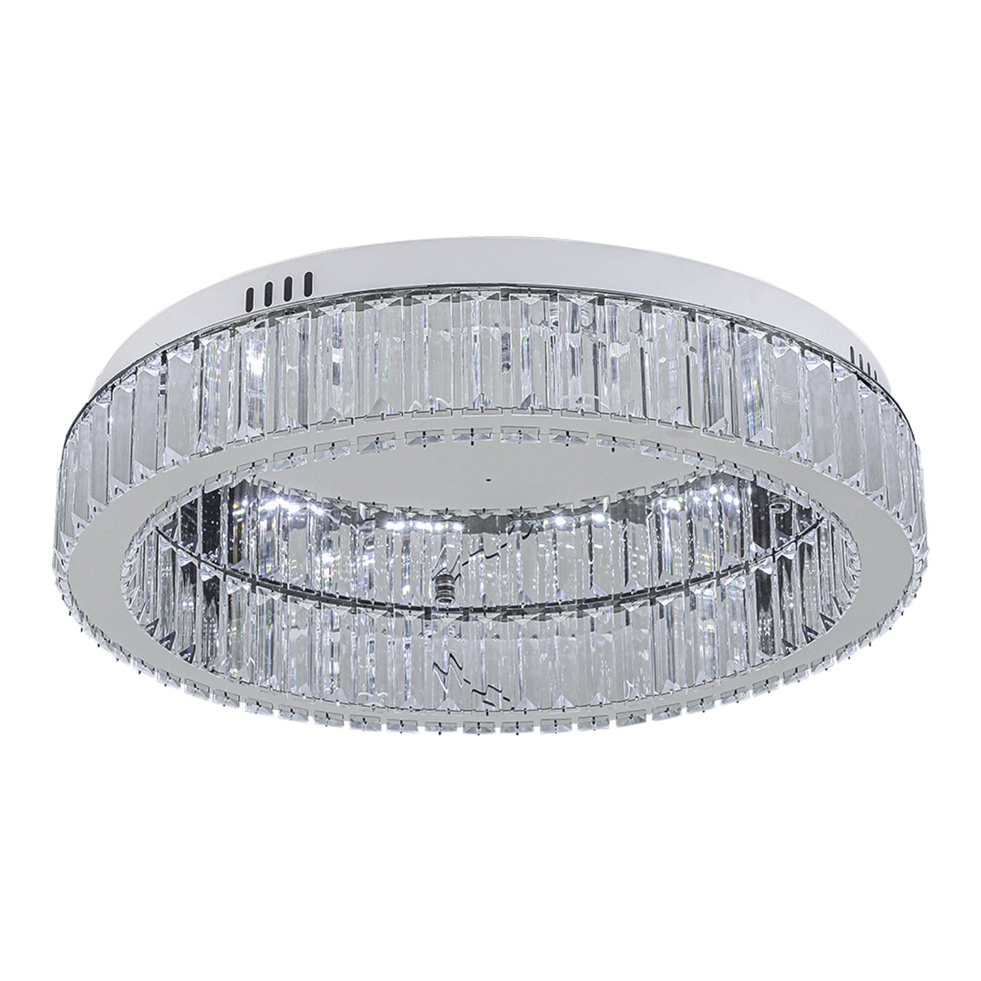 Cottonfy UK | Modern Round Crystal Ceiling Light | White | SportsDirect.com