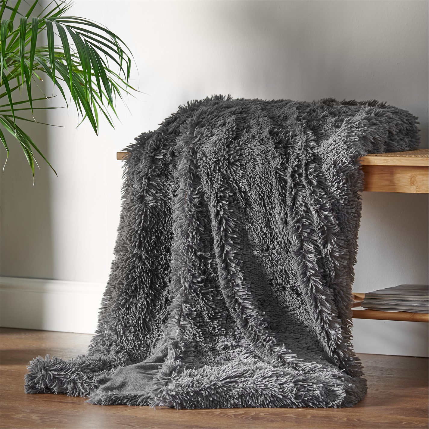 Catherine Lansfield | Cuddly Deep Pile Blanket Throw | Throws ...