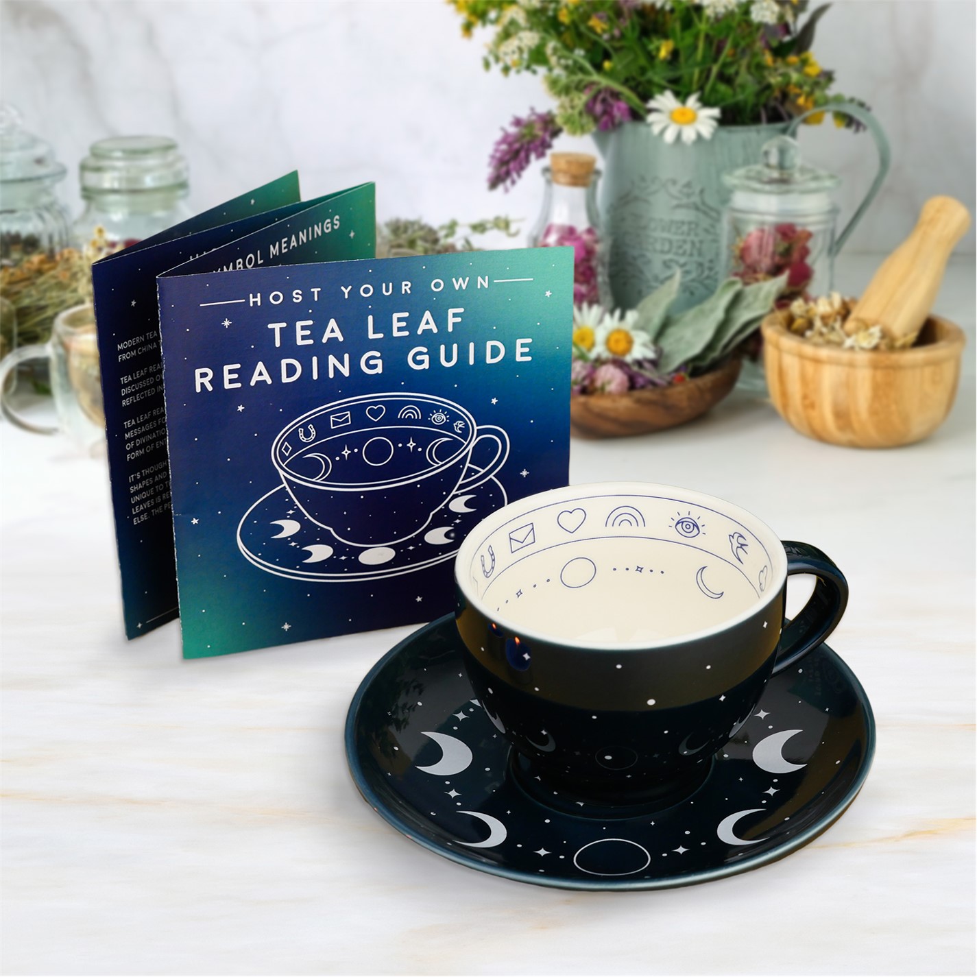 Gift Republic | Tea Leaf Reading Cup and Saucer | Blue | SportsDirect.com