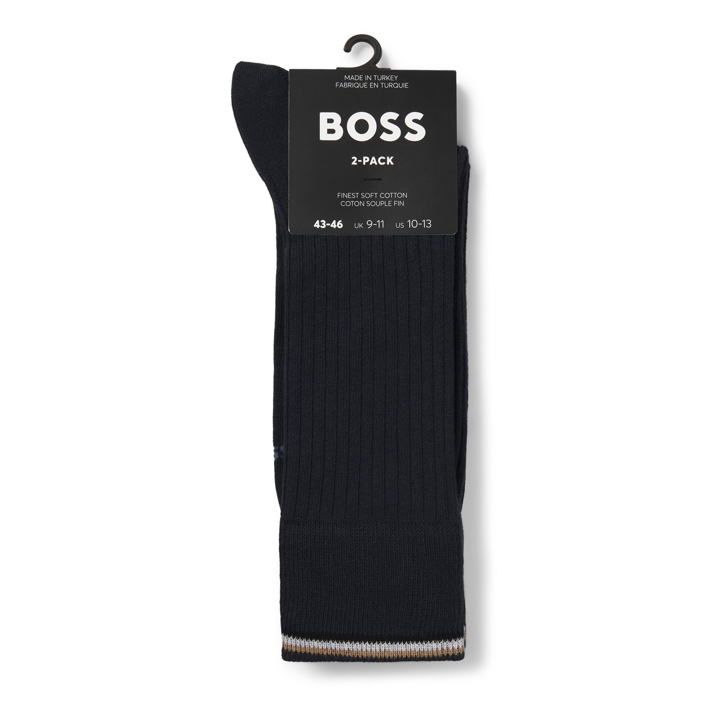 Boss | Men's Light Rib Crew Socks | Crew Socks | SportsDirect.com