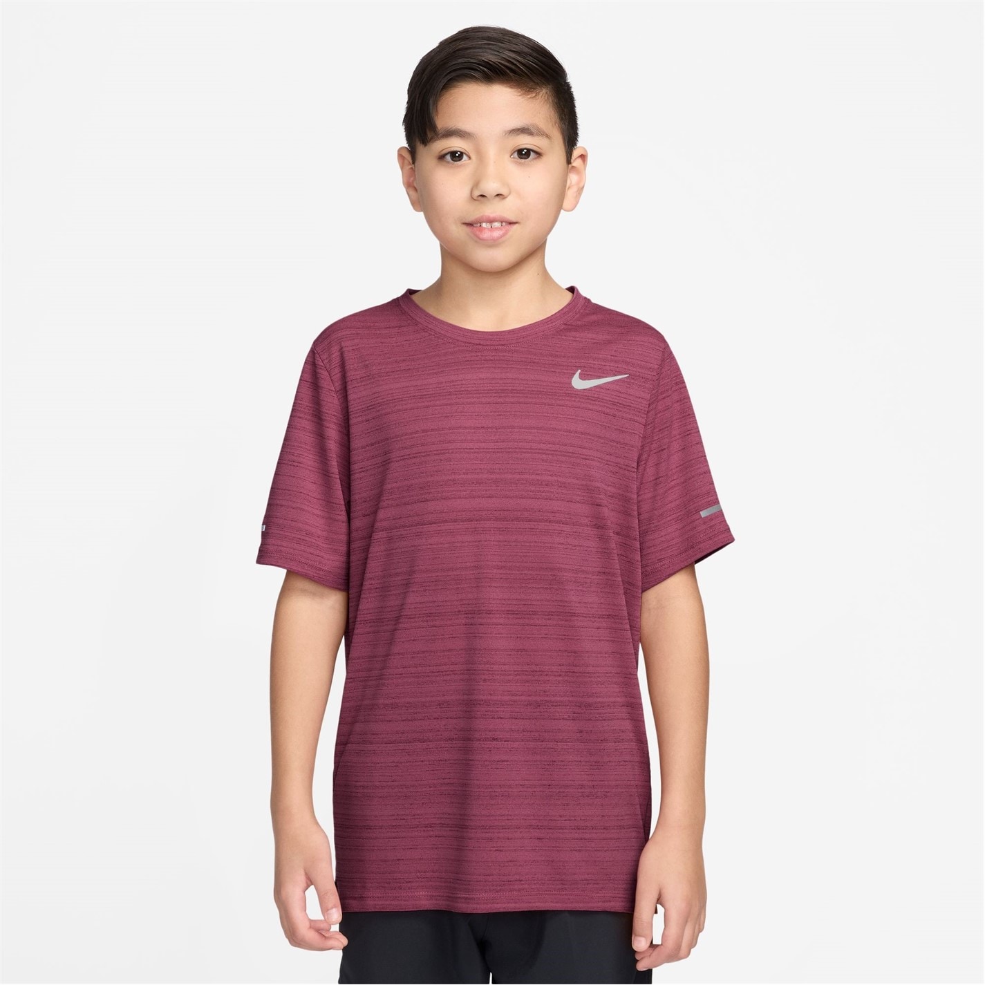 Nike | Dri-FIT Miler Big Kids' (Boys') Training Top | Short Sleeve ...