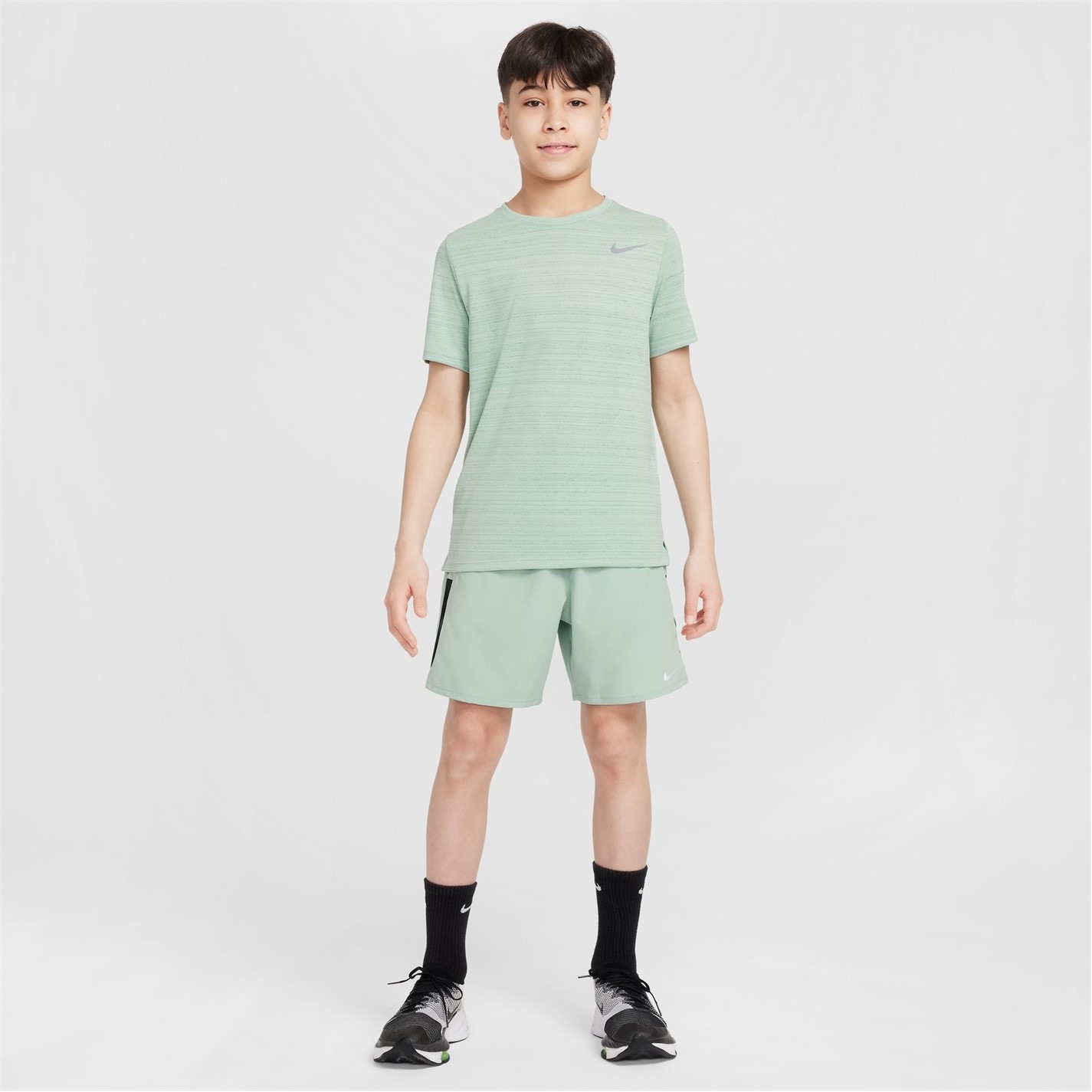 Nike | Dri-FIT Miler Big Kids' (Boys') Training Top | Short Sleeve ...
