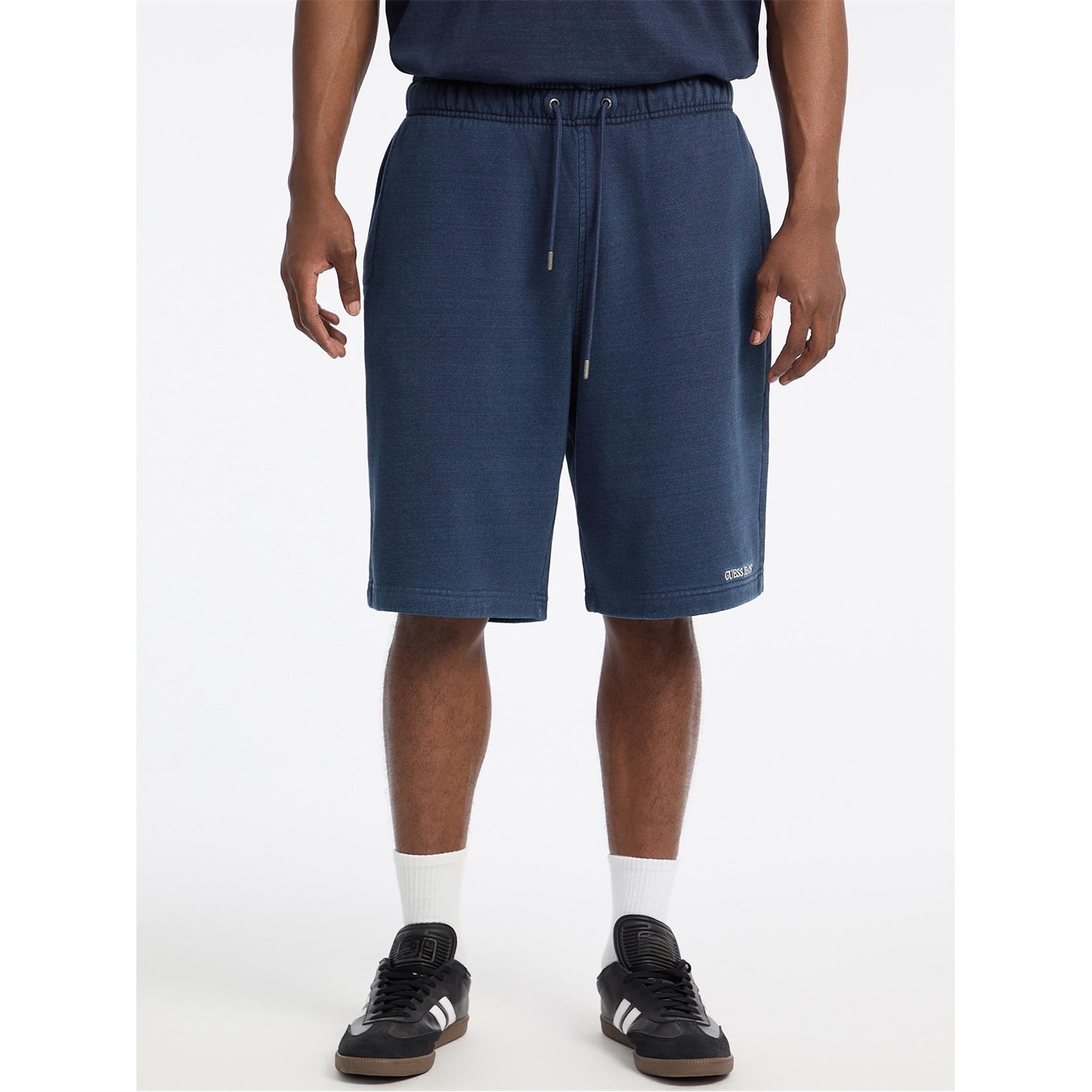 Guess | Jeans Logo embroidered shorts | Indigo Bl1n | SportsDirect.com
