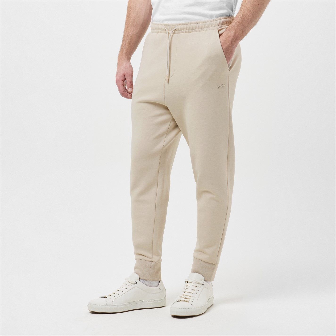 Boss | Men's Hadiko Joggers with Drawstring Waistband | Closed Hem ...