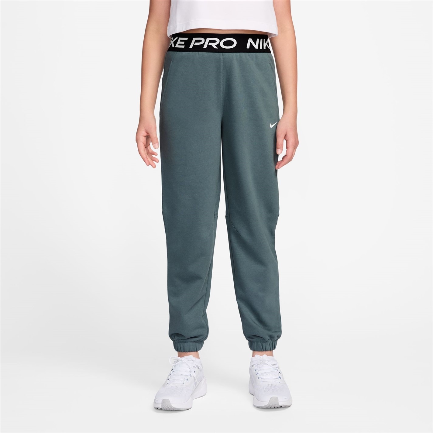 Nike | Pro Dri-FIT Jogging Bottoms Juniors | Closed Hem Fleece Jogging ...